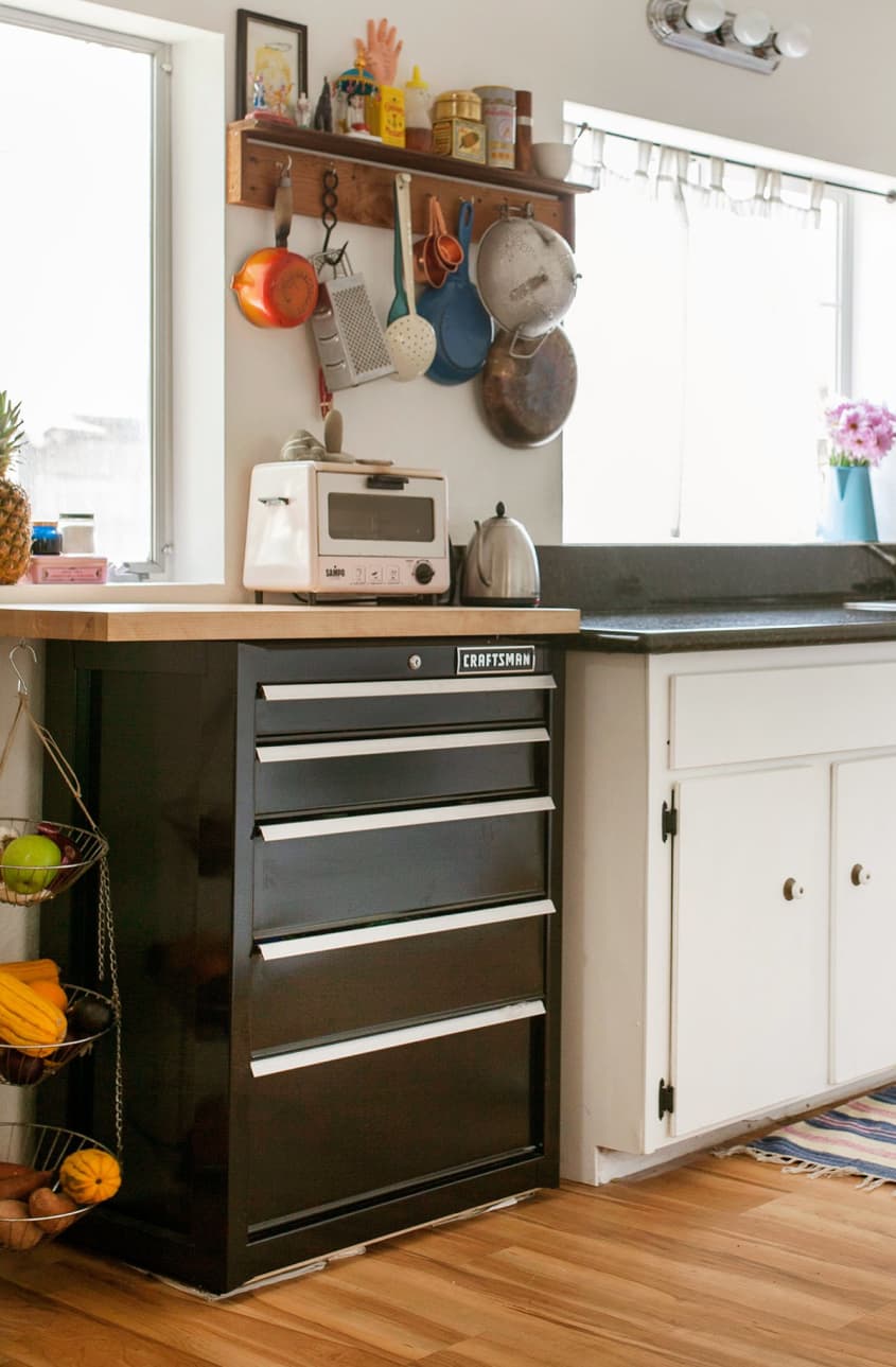 How We Improved Our Kitchen with a Tool Cart & Vertical Storage | The ...