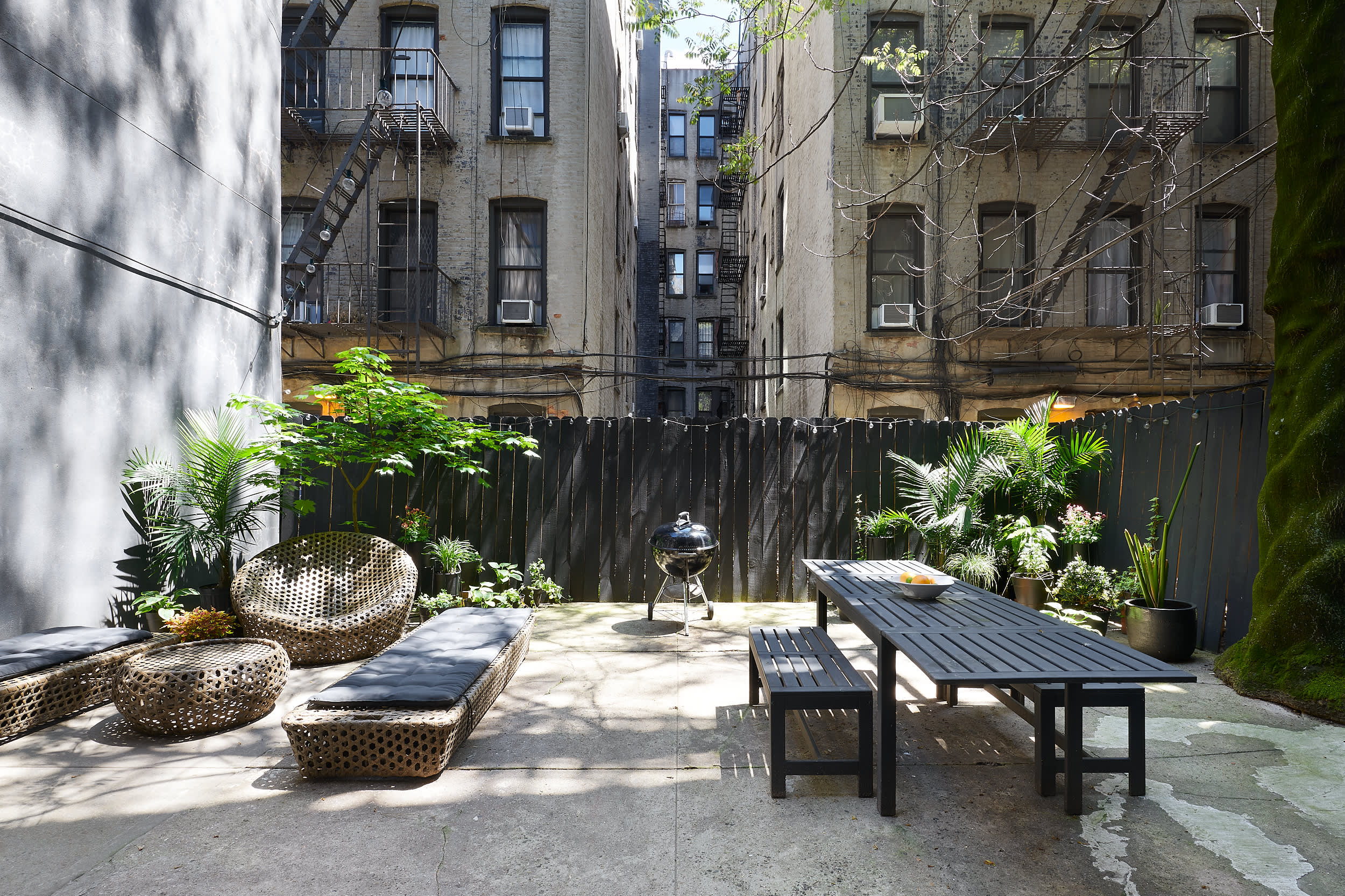 Small NYC Studio Apartment with Huge Backyard | Apartment Therapy