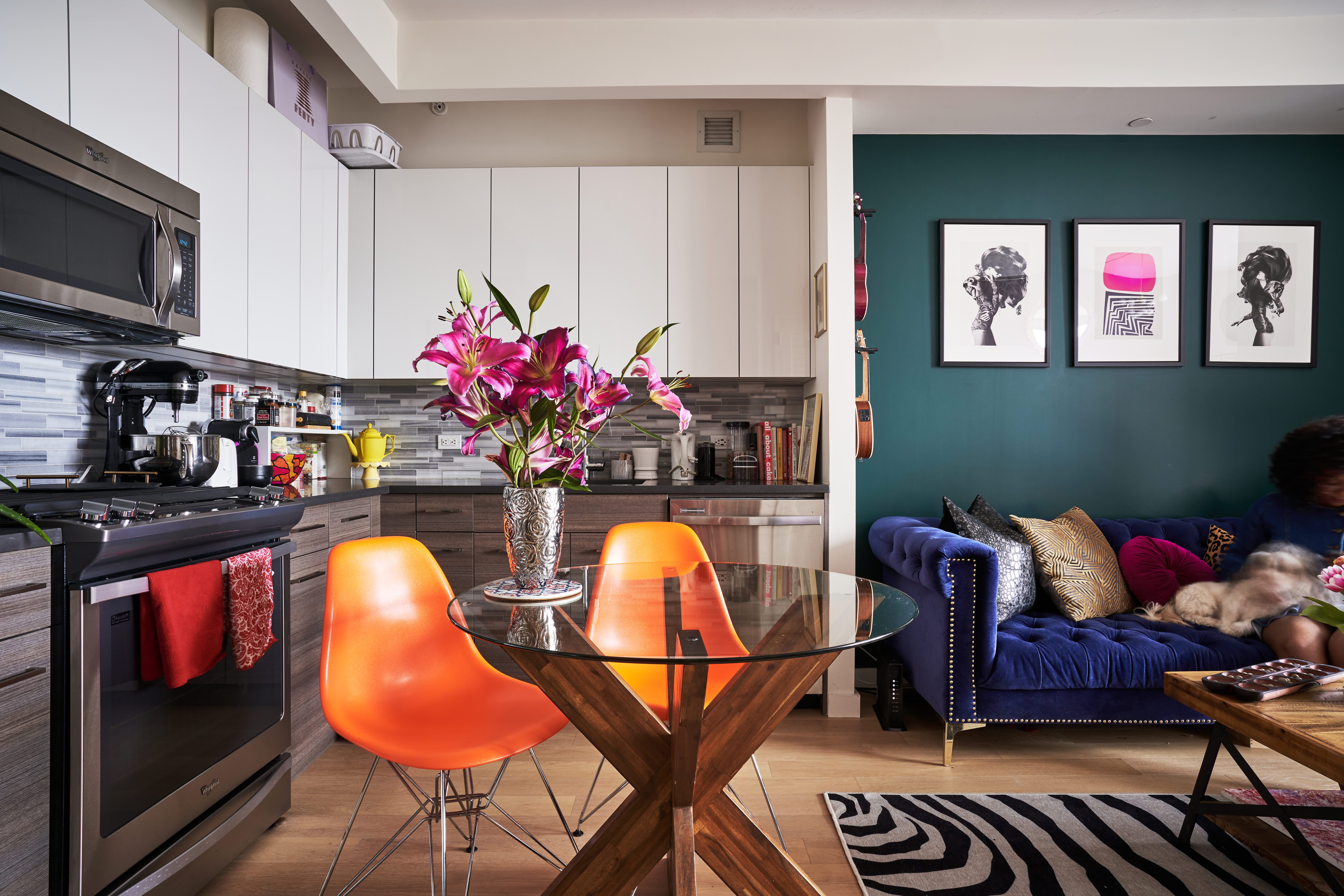 400-Square-Foot Colorful Brooklyn Studio Apartment | Apartment Therapy