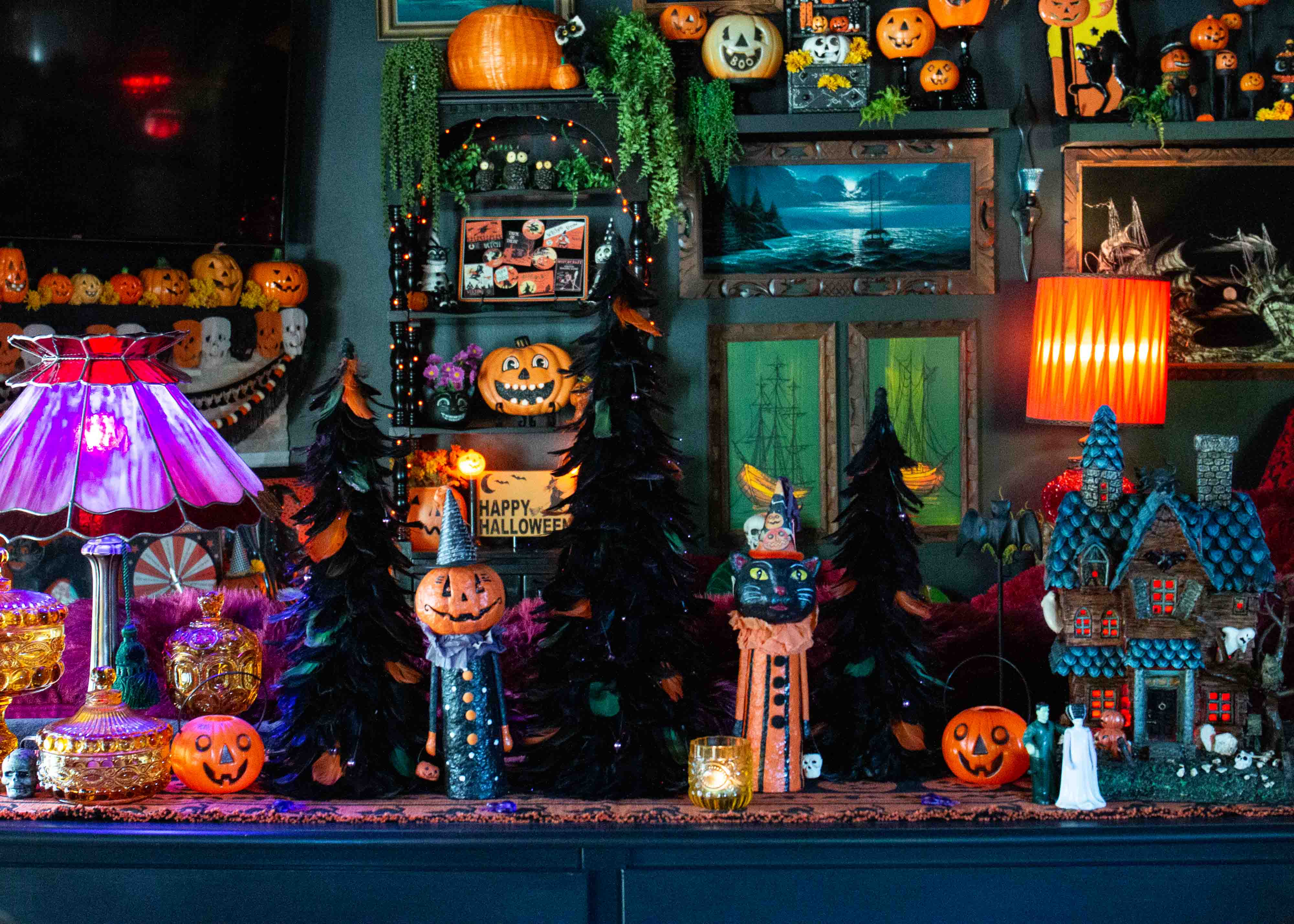 'The Moonlit Manor' Gothic Halloween House Tour Photos | Apartment Therapy