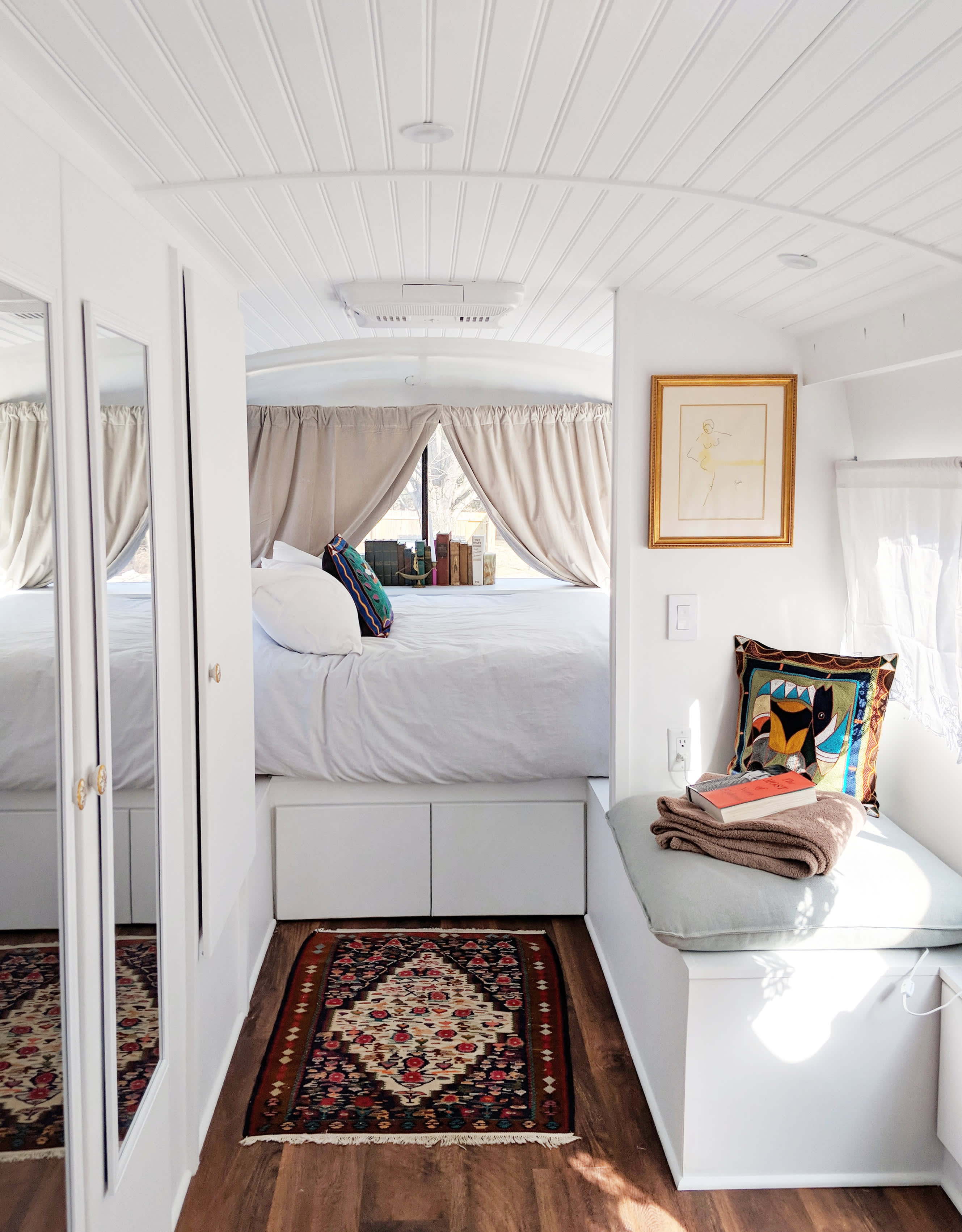 Tiny Home Tour: A Converted 1966 Greyhound Bus | Apartment Therapy