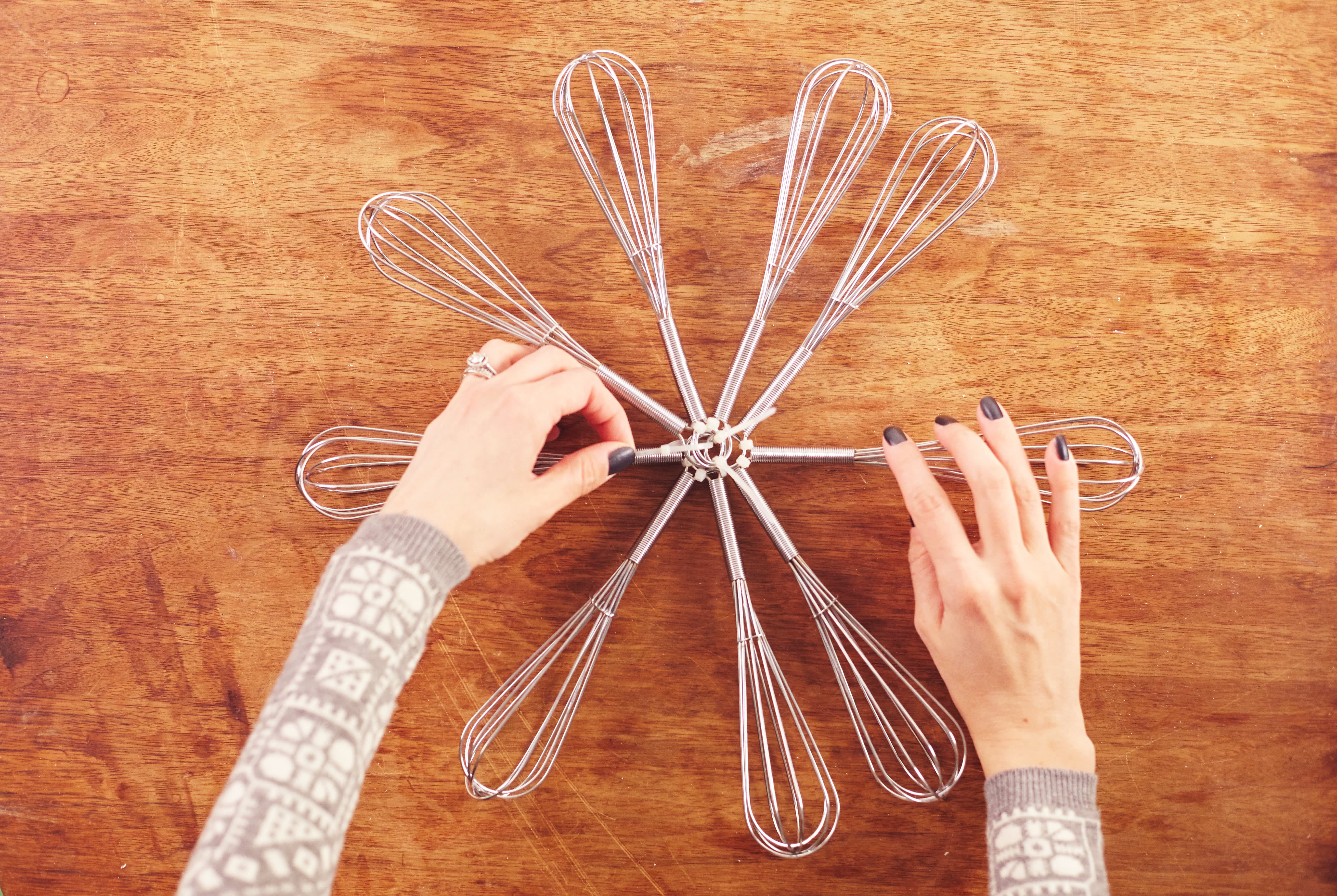 How To Make a Christmas Tree Topper out of Whisks | Kitchn