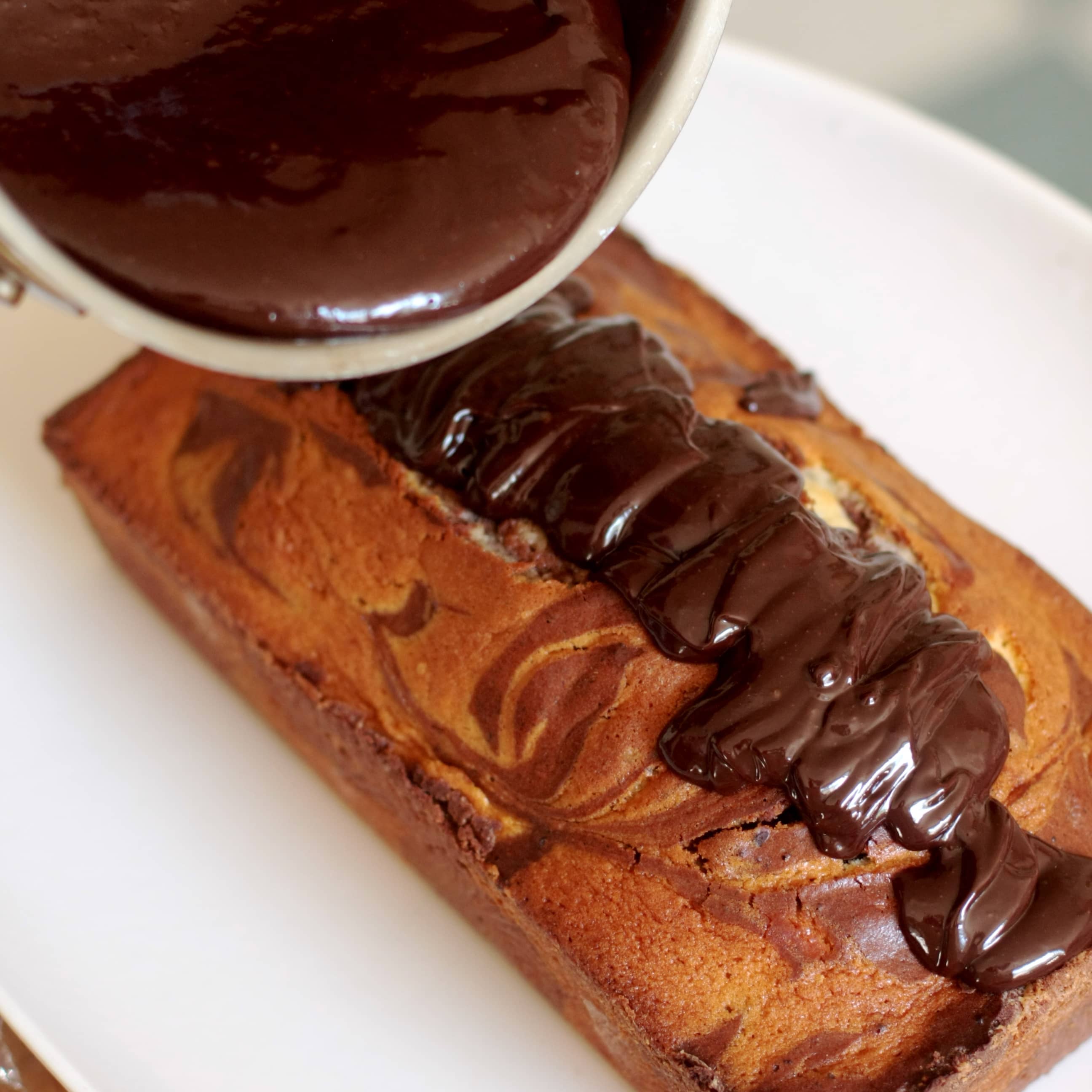 How To Make a Chocolate & Vanilla Swirled Marble Cake | Kitchn