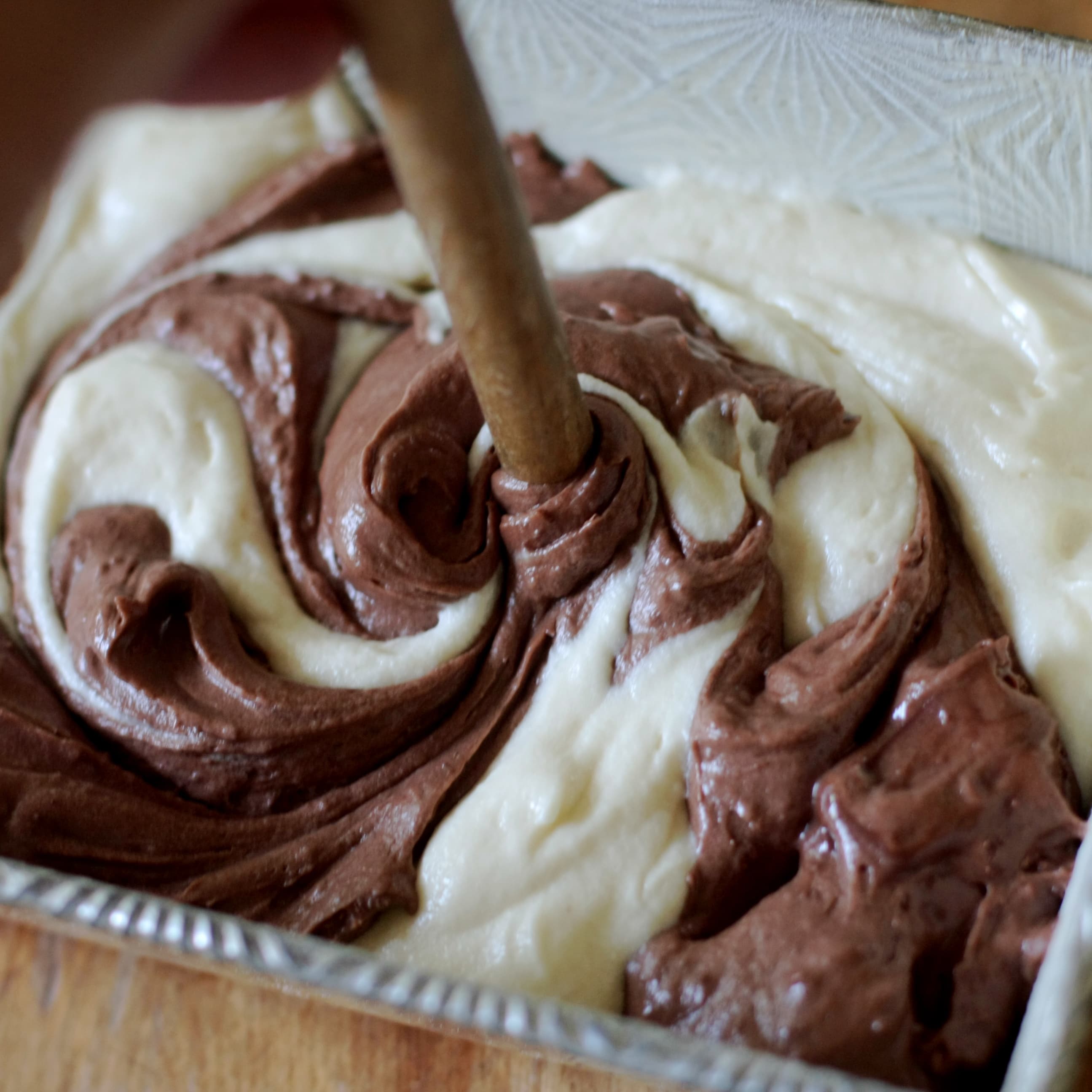 How To Make a Chocolate & Vanilla Swirled Marble Cake | Kitchn