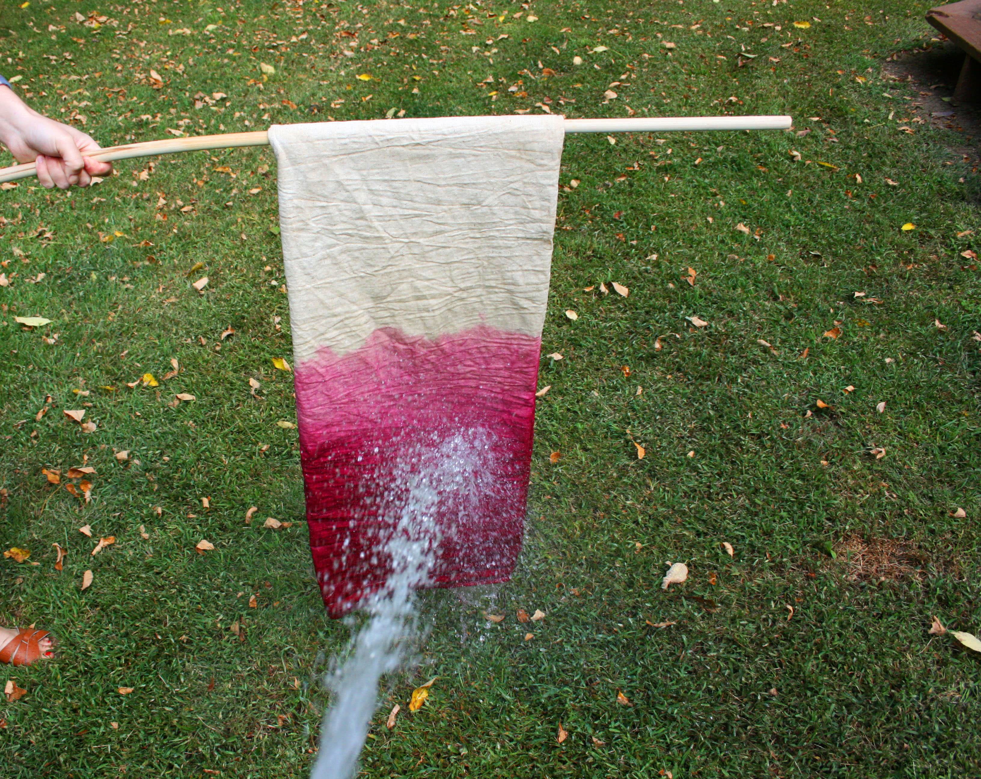 How To Dip Dye a Tablecloth | Kitchn