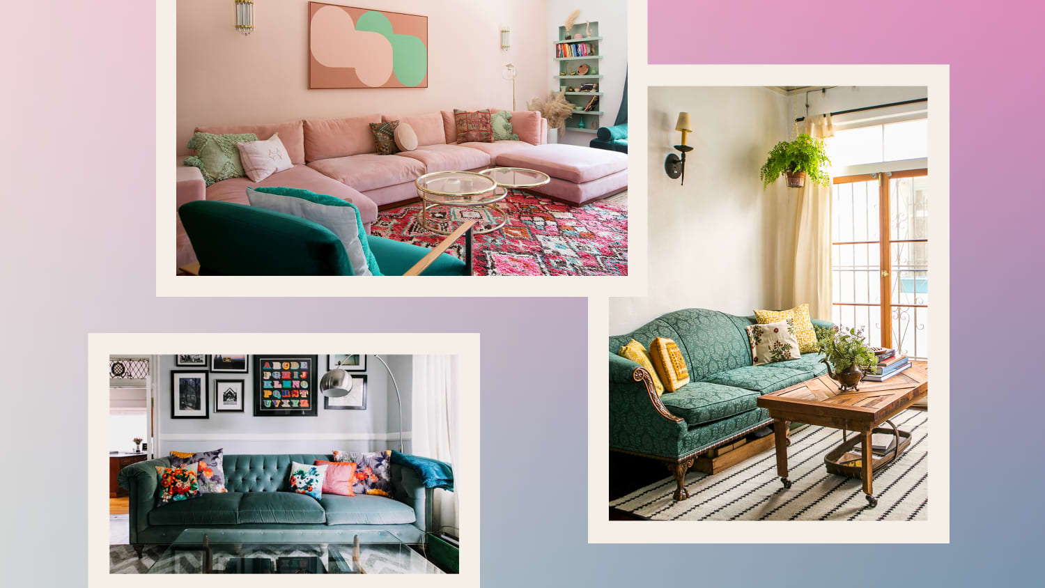 sofa styles by decade