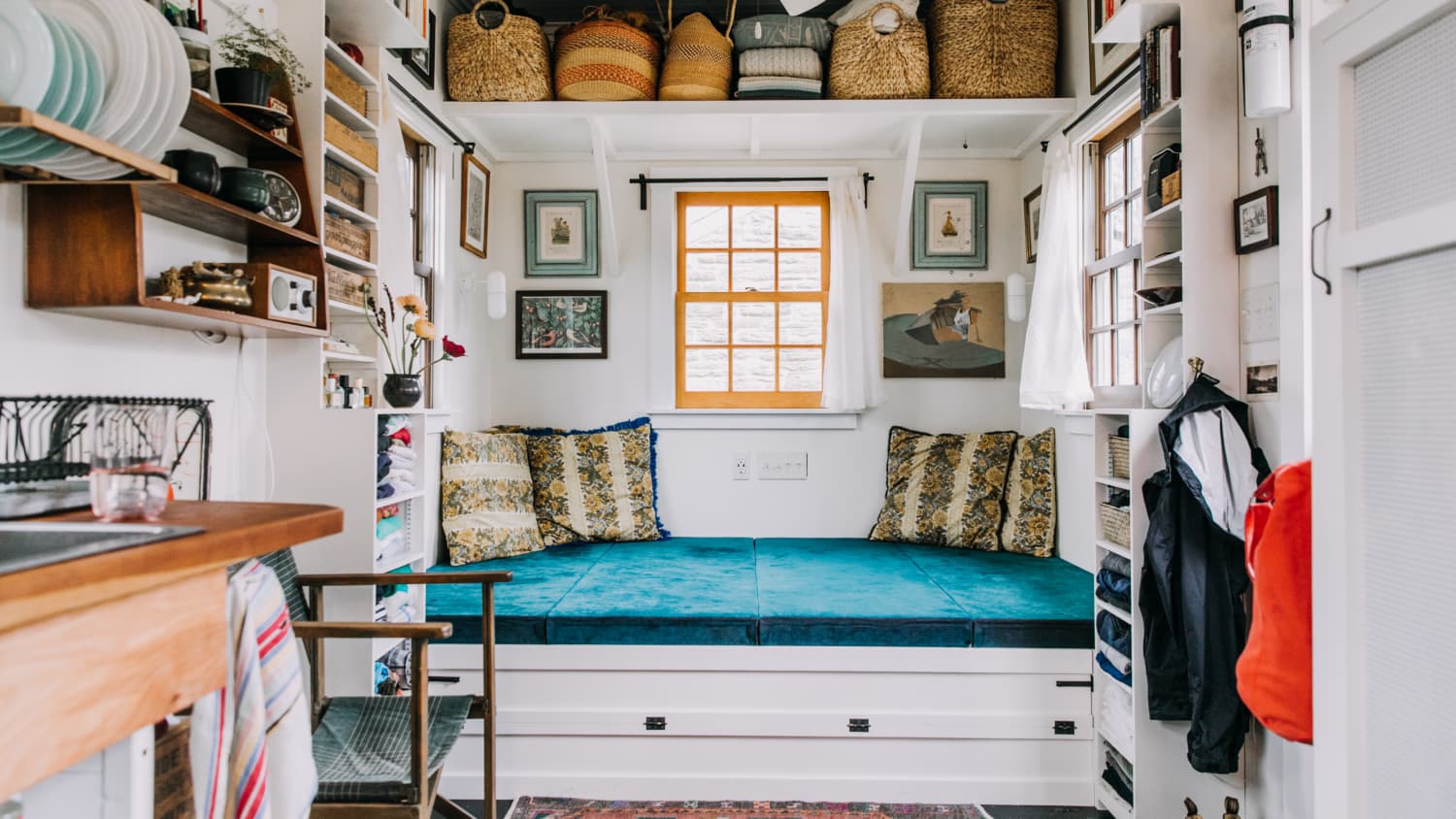 tiny house inside pole barn