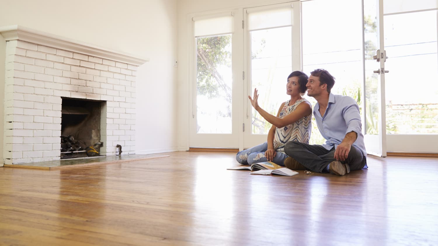 sitting in empty room