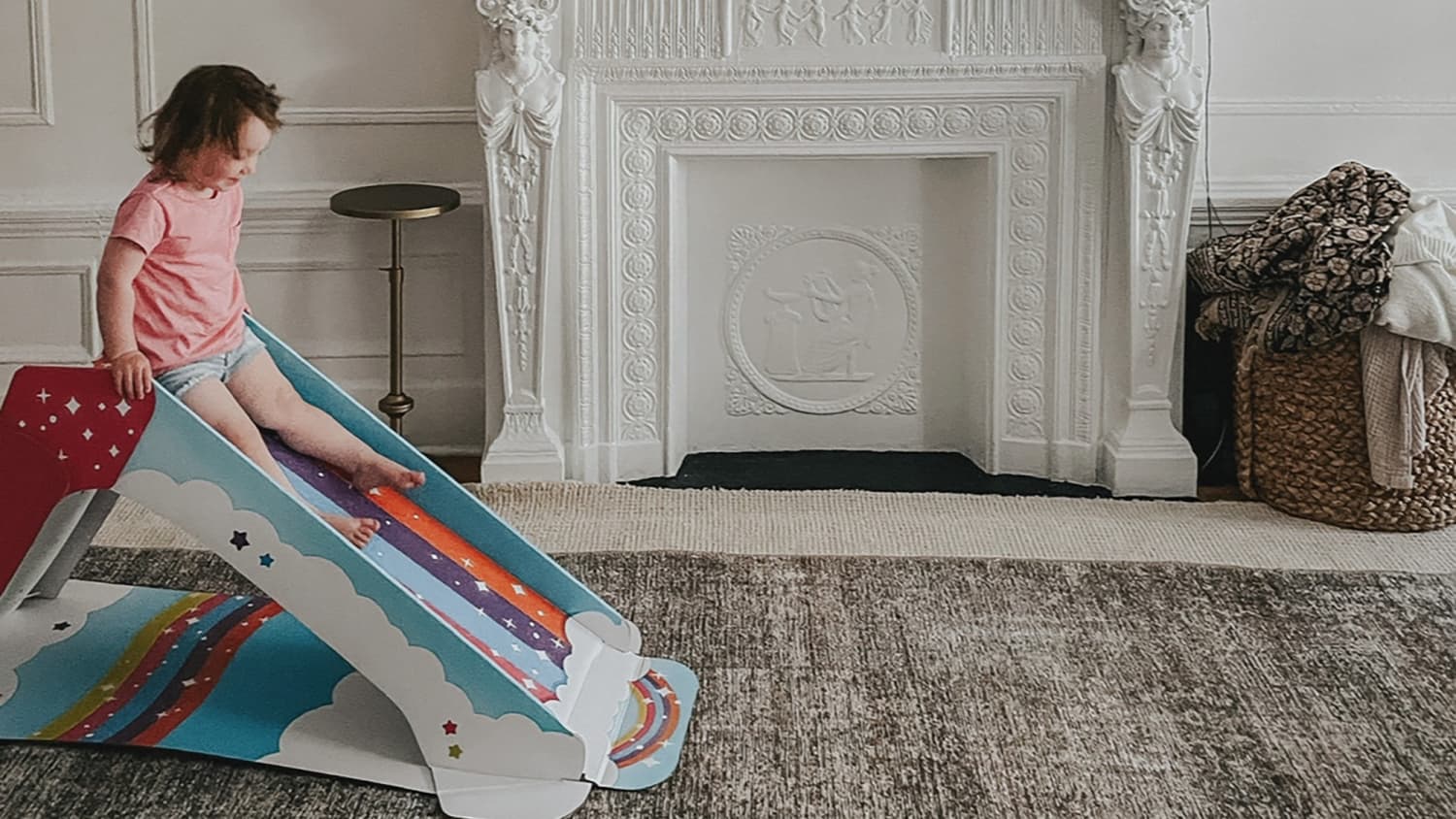 foldable slide cardboard