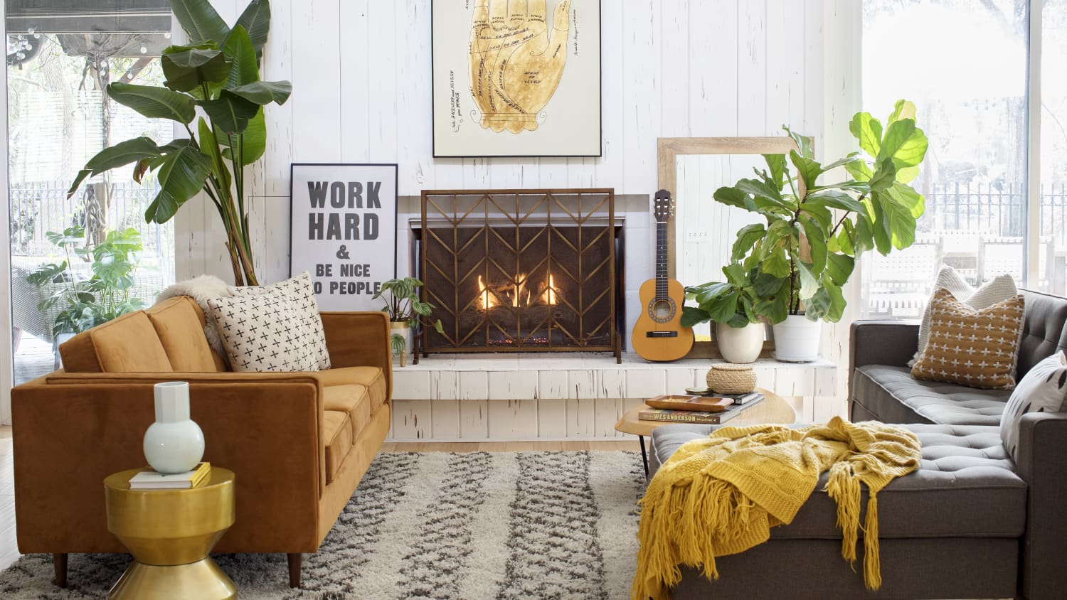 10+ living room decorated with plants ideas to bring nature indoors