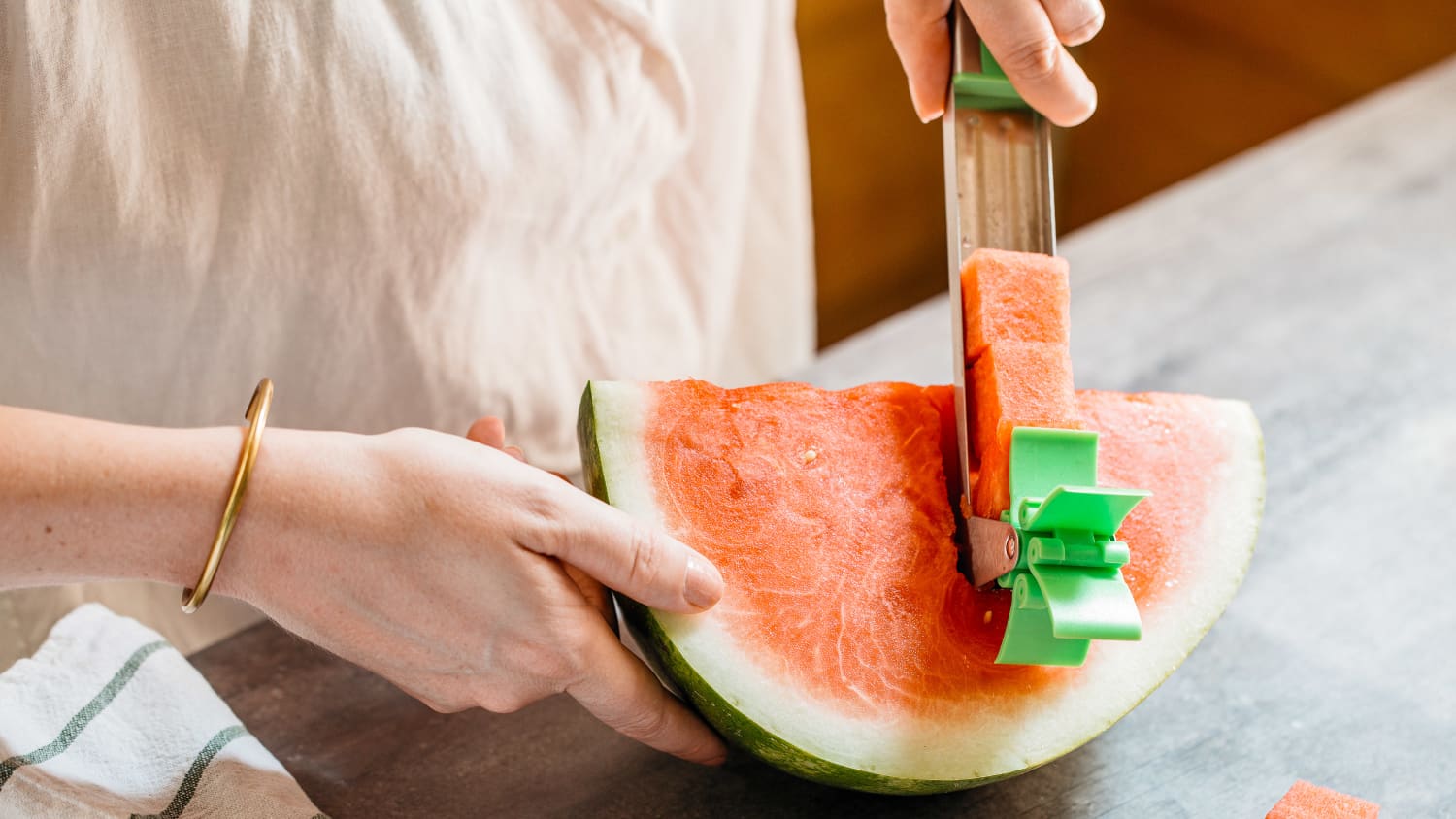 watermelon knife fork