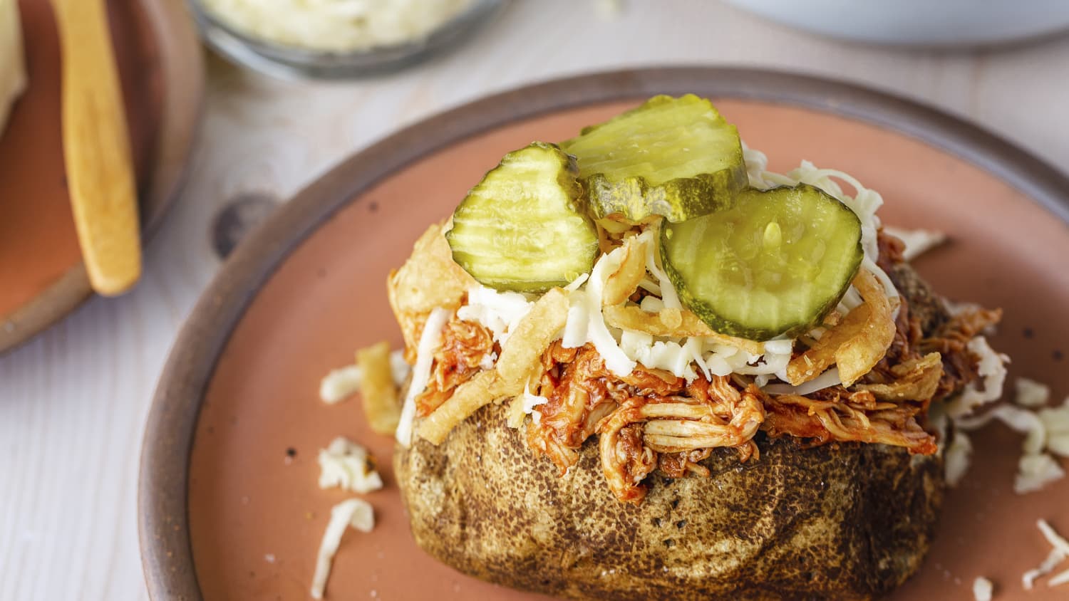 how to serve a baked potato bar