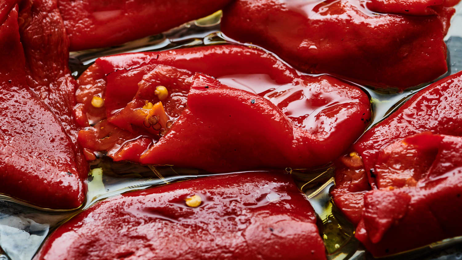 red peppers roasted