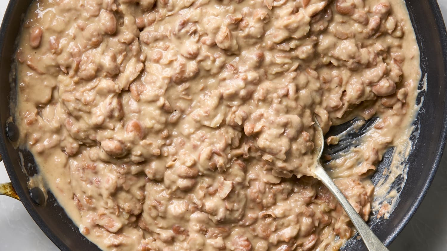 canned refried beans hack