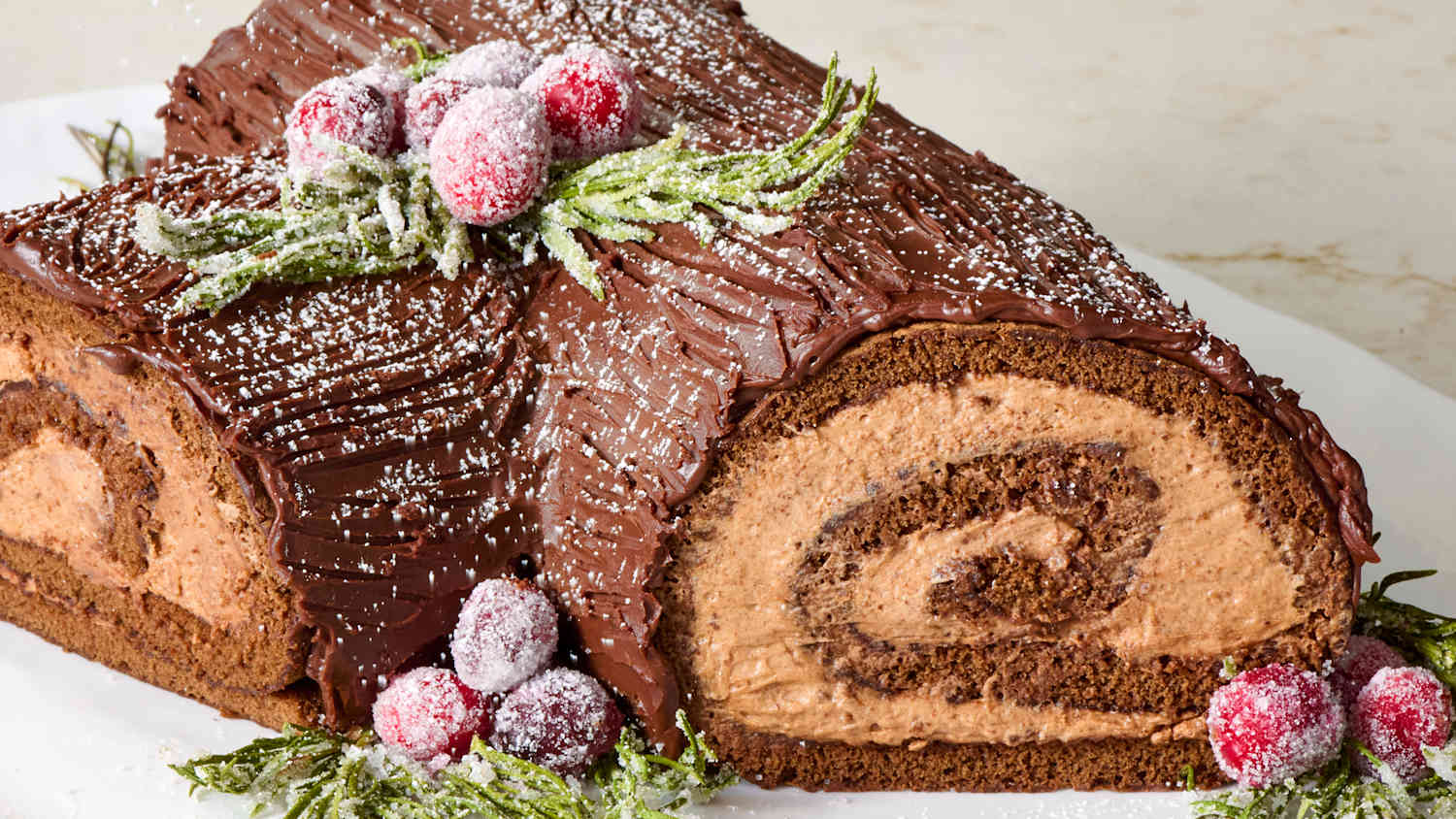 how to make a cake yule log