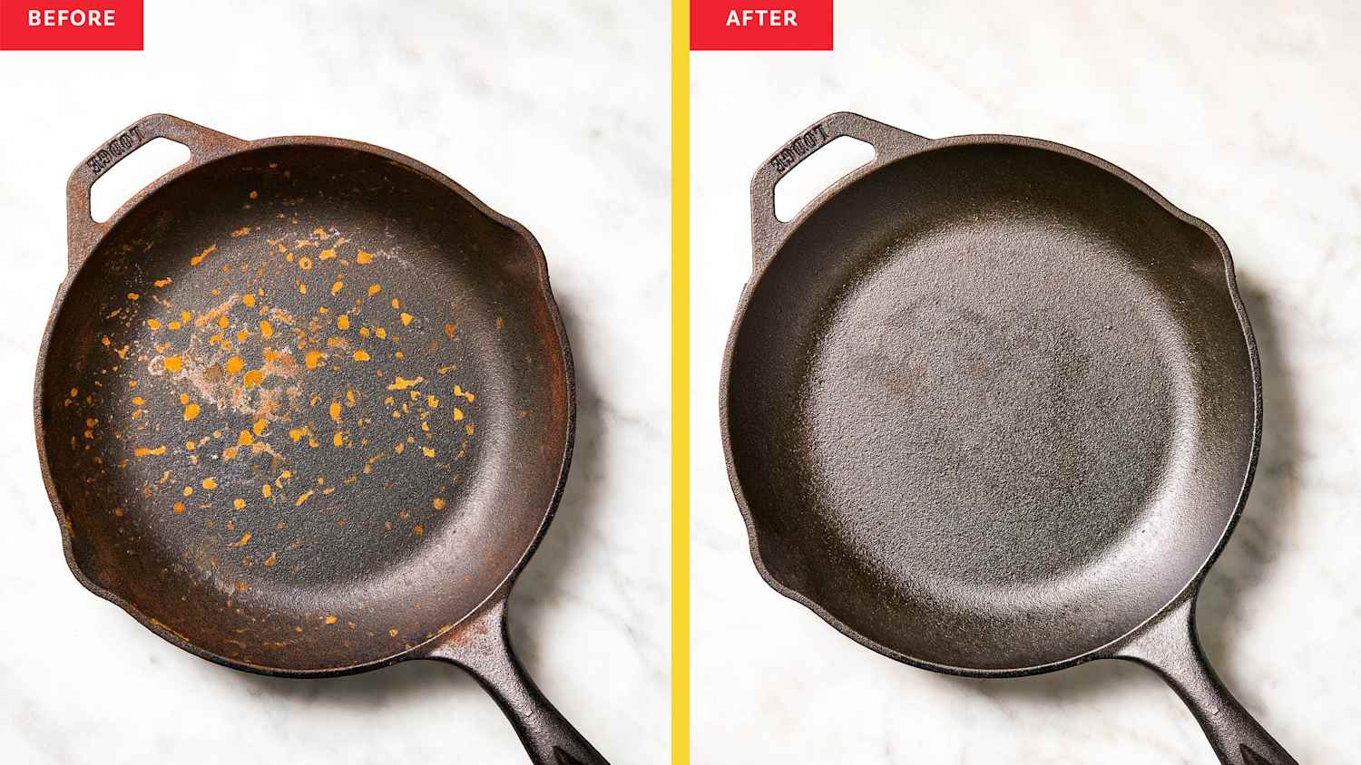 cleaning rust with foil