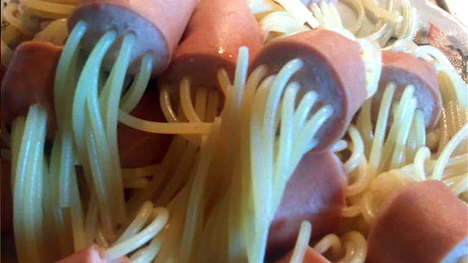 Spaghetti Through Hot Dogs Gluten Free Dairy Free Chili Spaghetti With