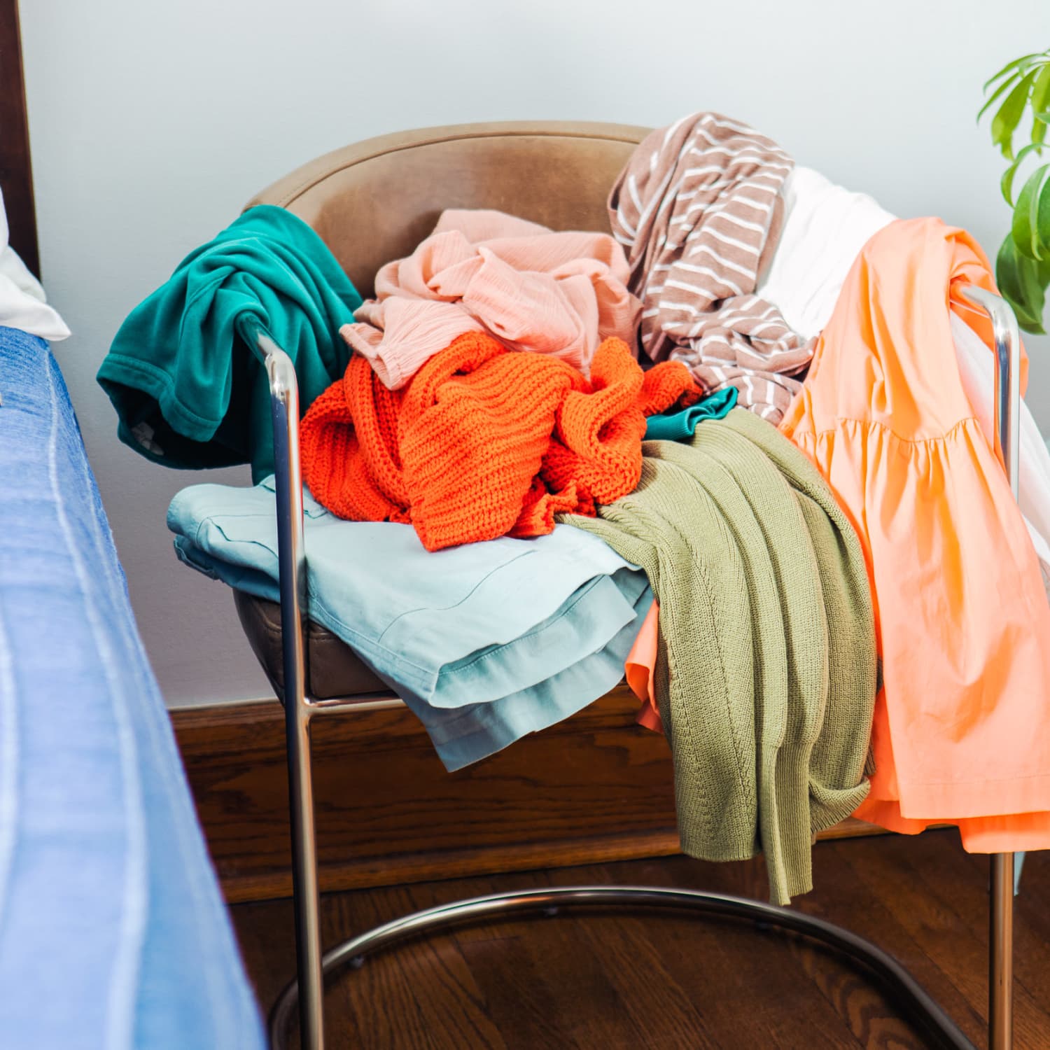 put away clean clothes