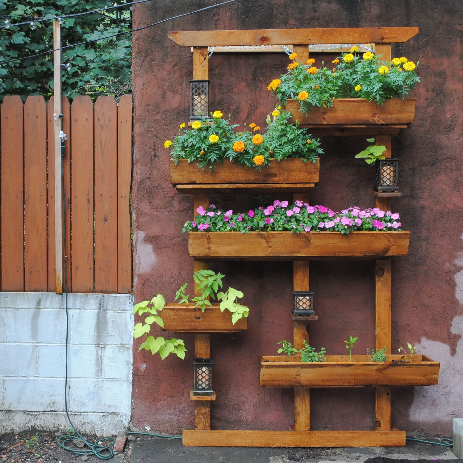 vertical flower planter