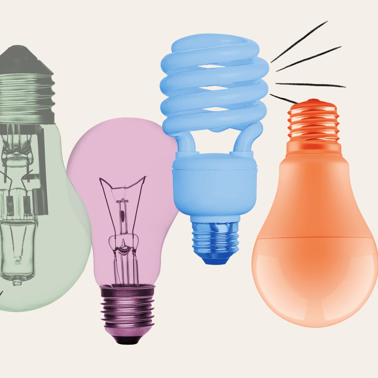 long light bulbs called