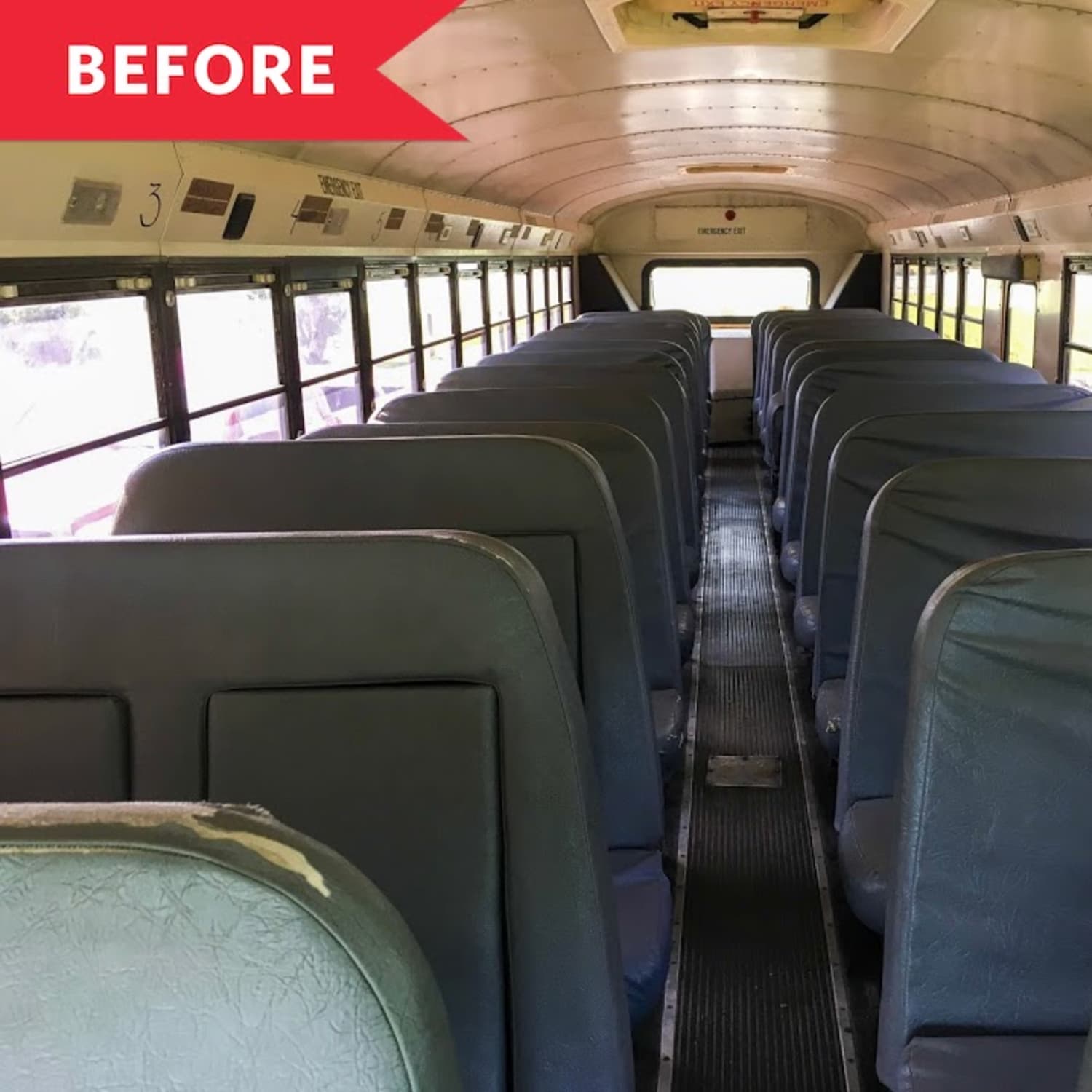 custom school bus interior