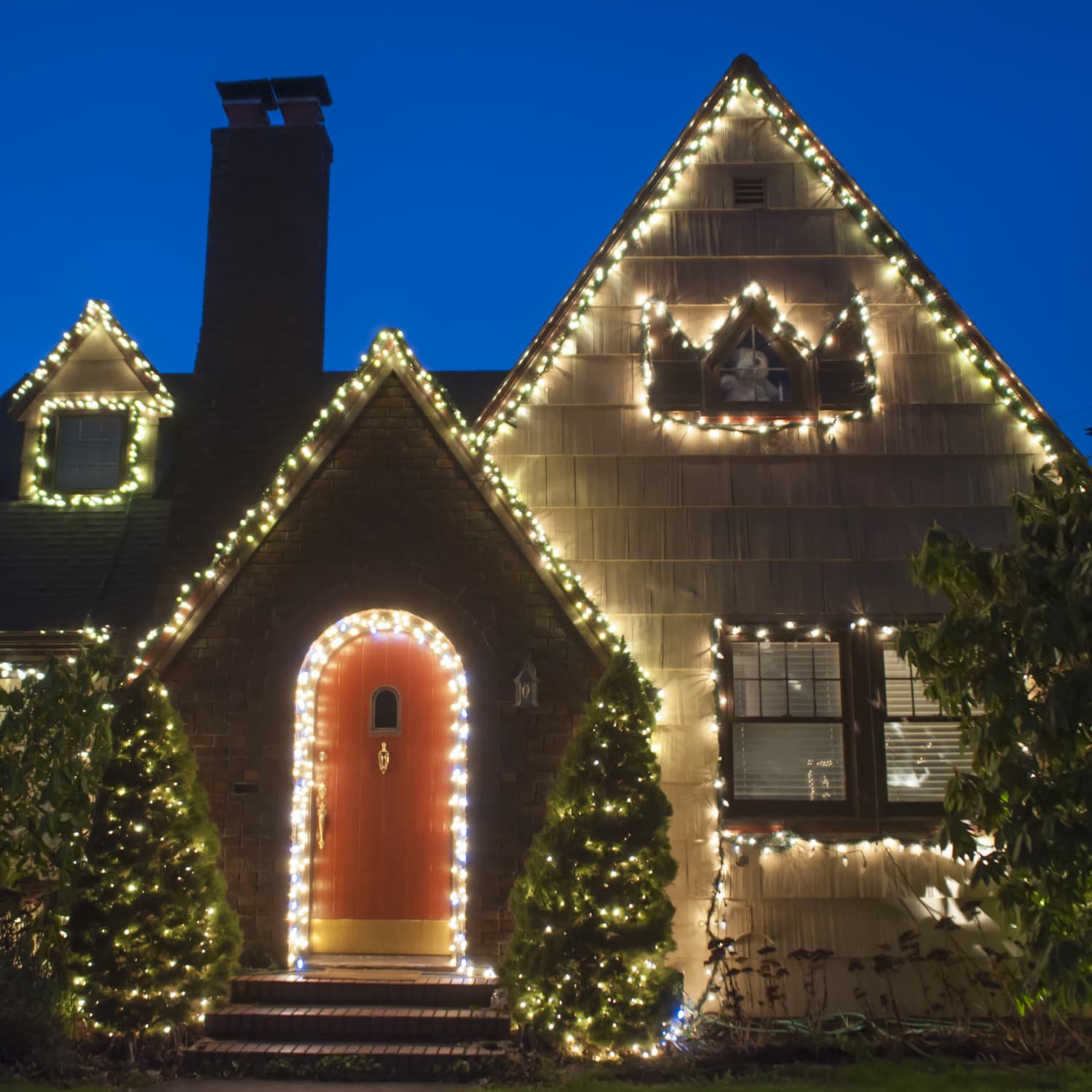front door string lights