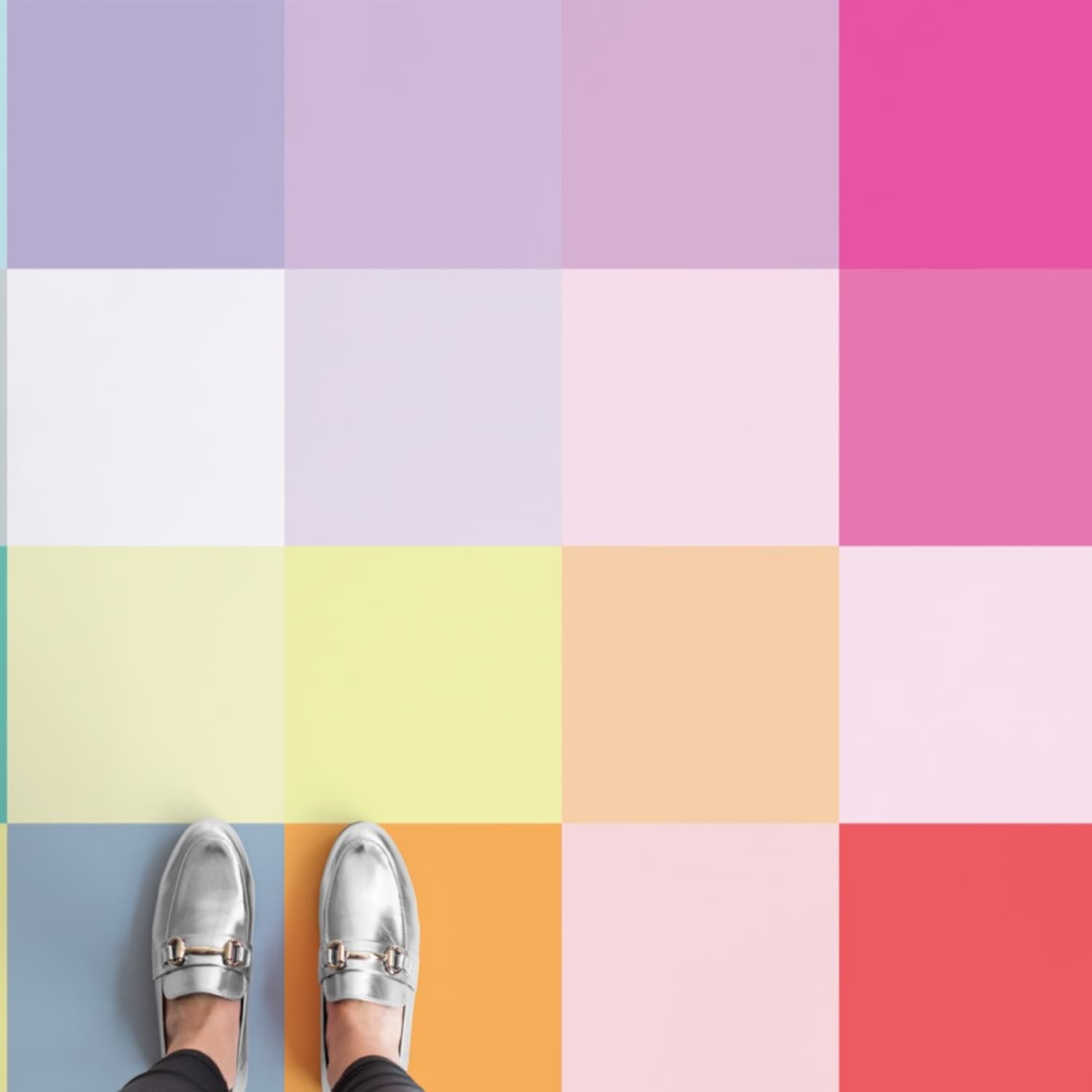 pink pattern vinyl flooring