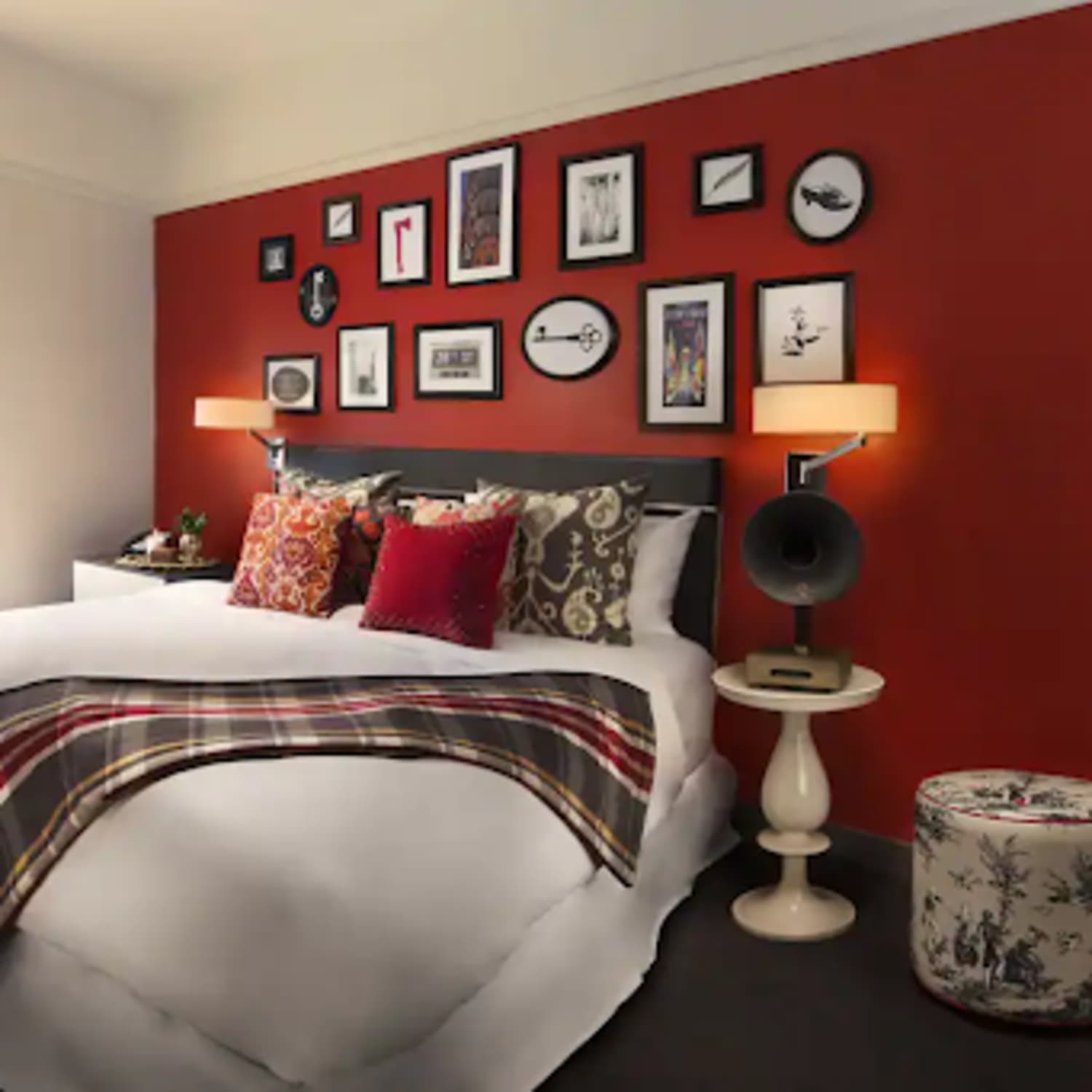 Red Themed Bedroom