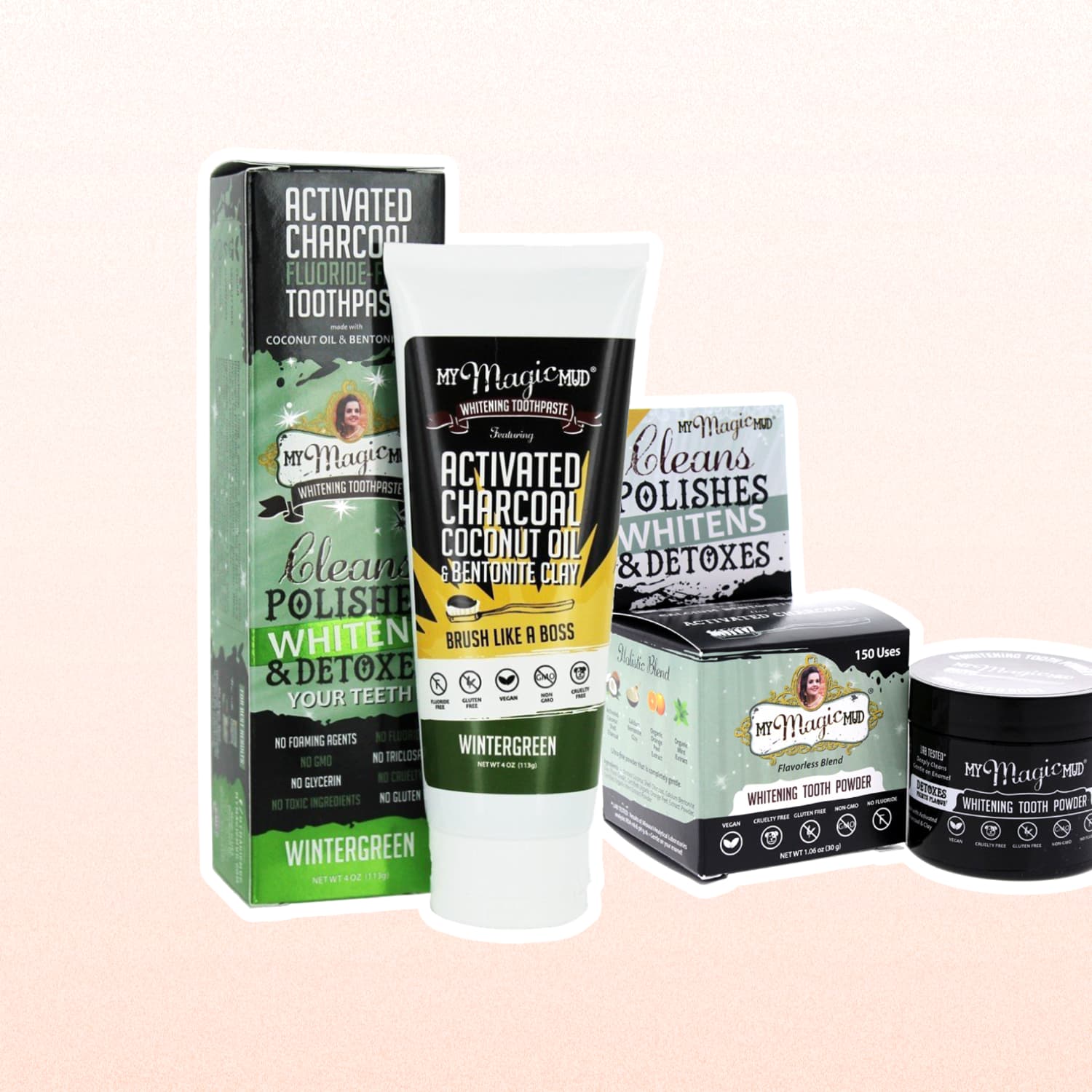 My Magic Mud Whitening Toothpaste Activated Charcoal,, 56% OFF