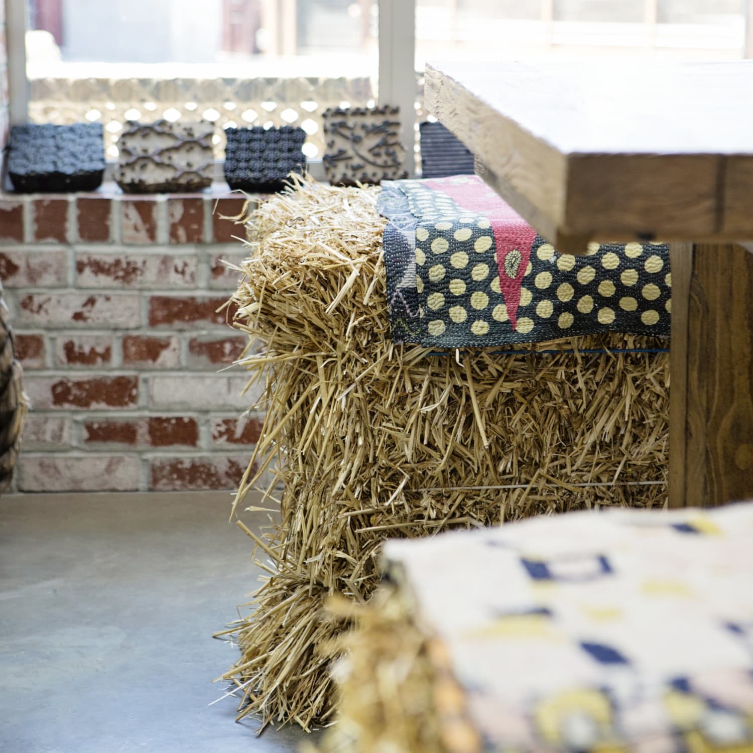 Hay Bale Seating