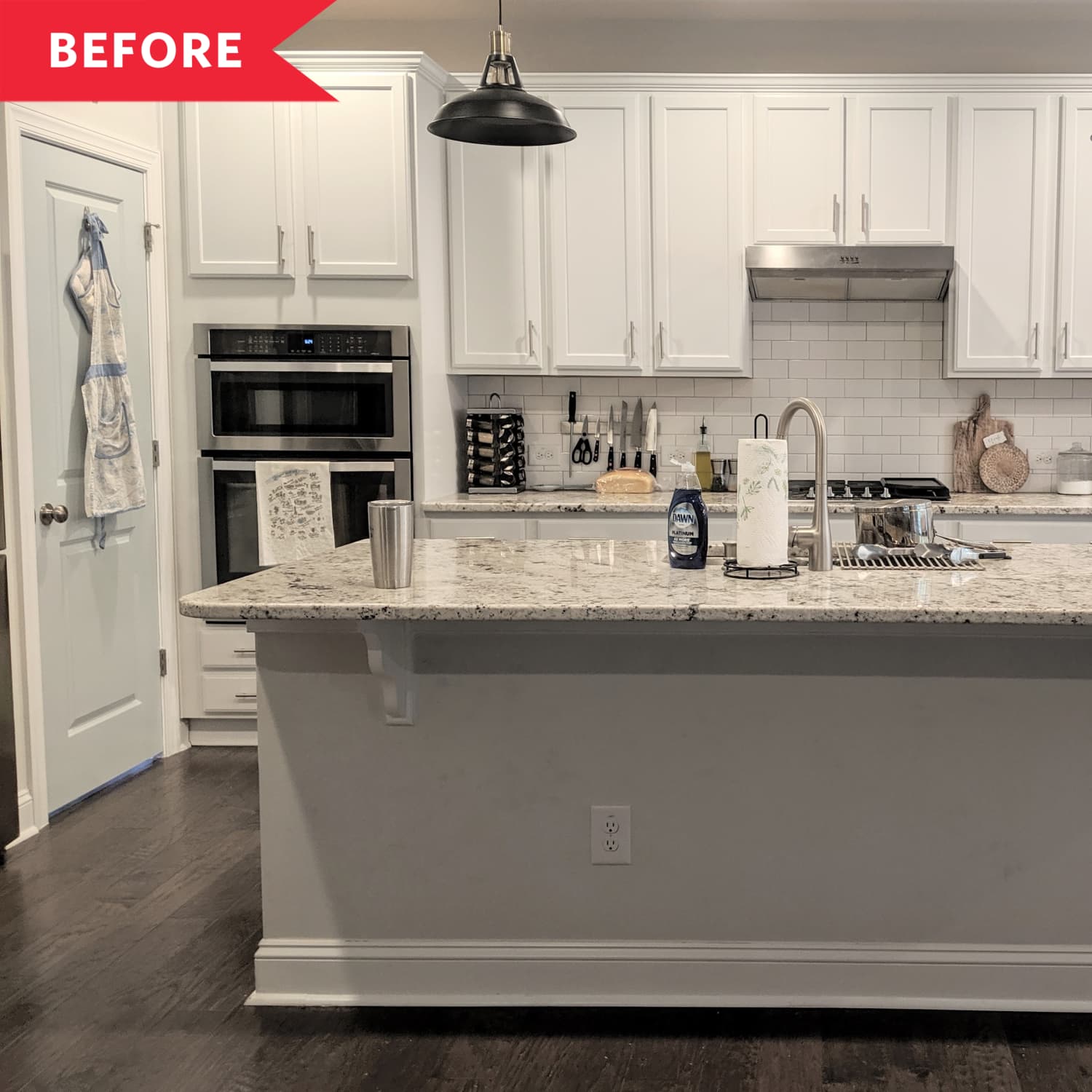 Kitchen Island Transformation Before After Before & After: 70s Kitchen