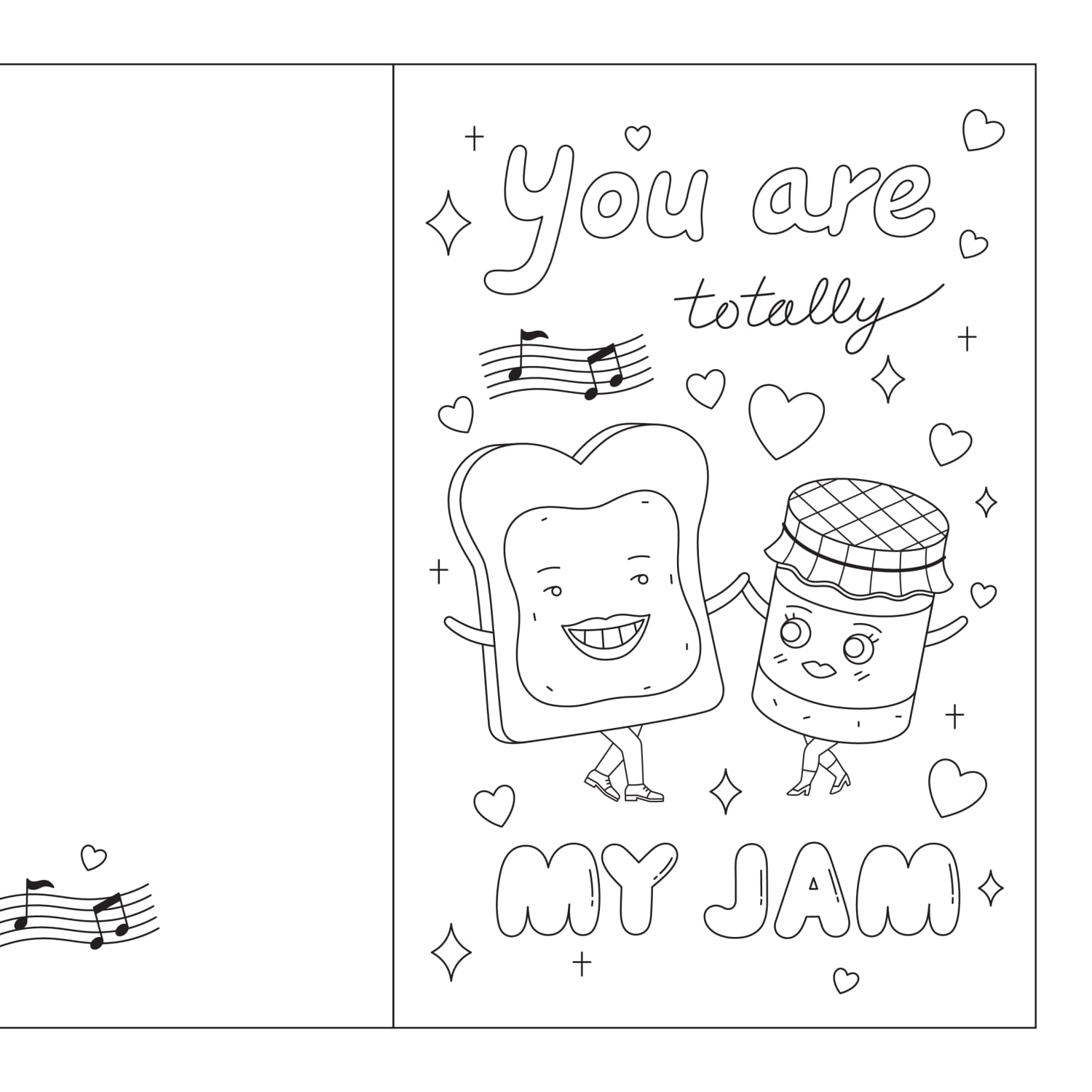 peanut butter and jelly coloring pages