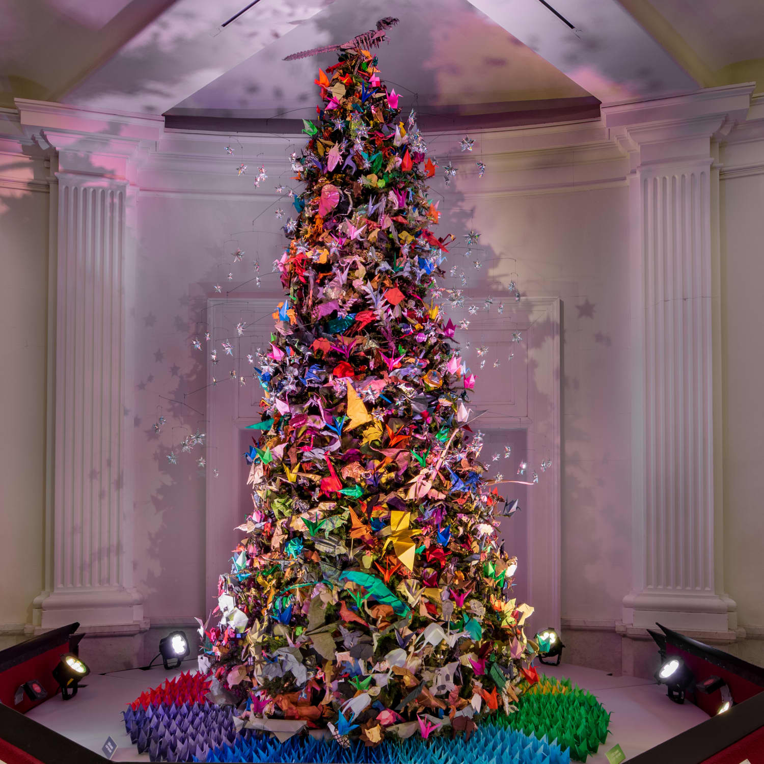 origami crane ornament tutorial