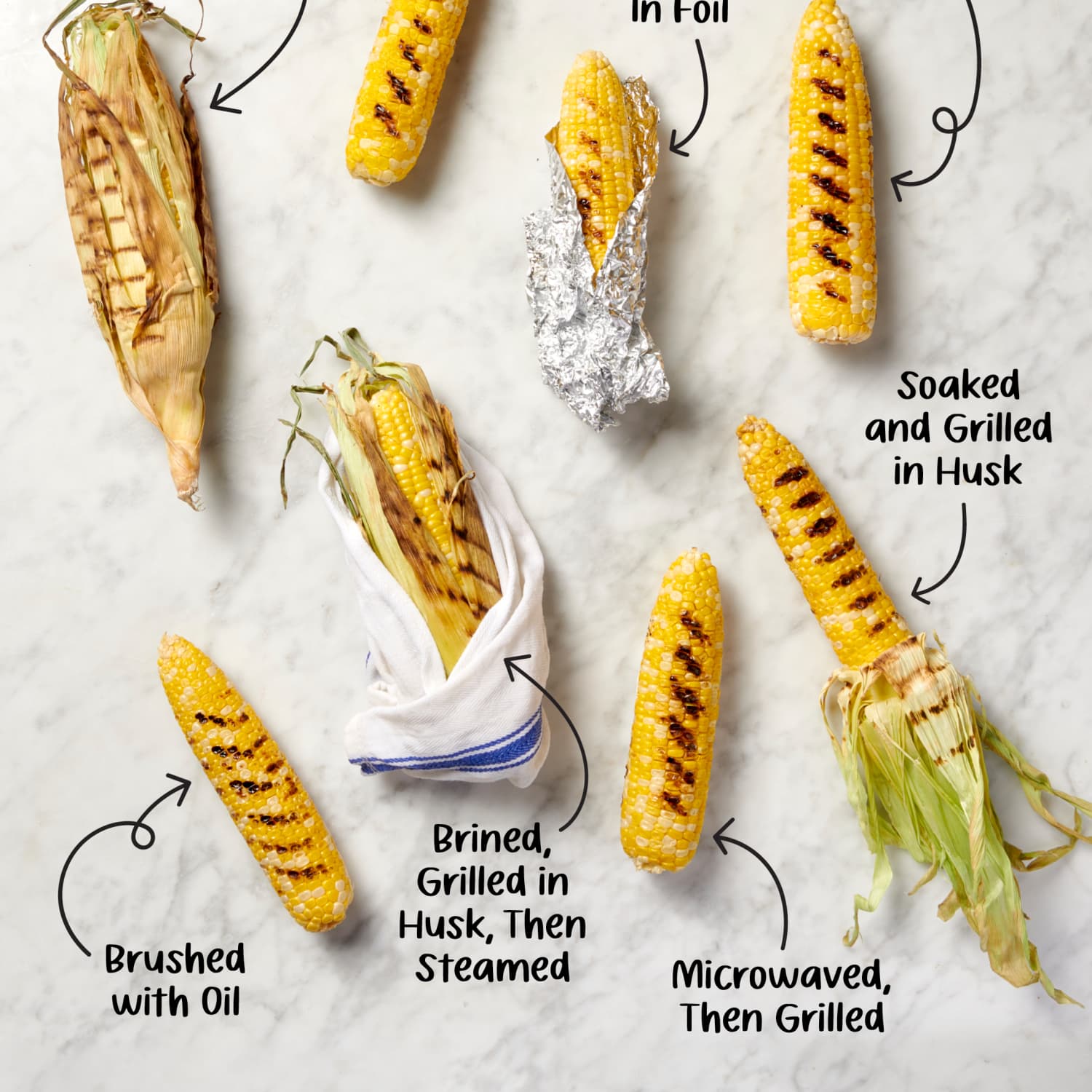 how to boil and grill corn