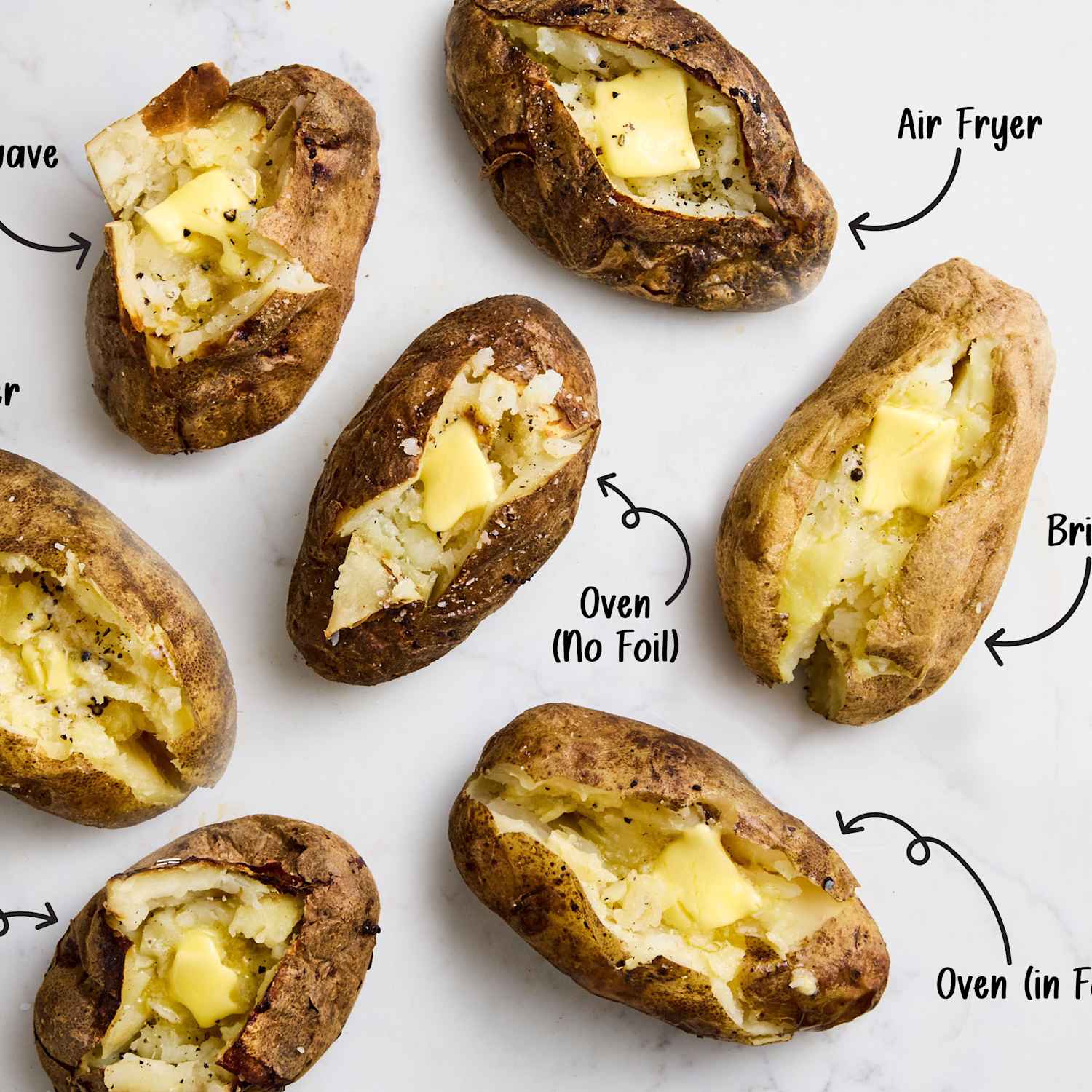 how to cook baked potatoes in the oven