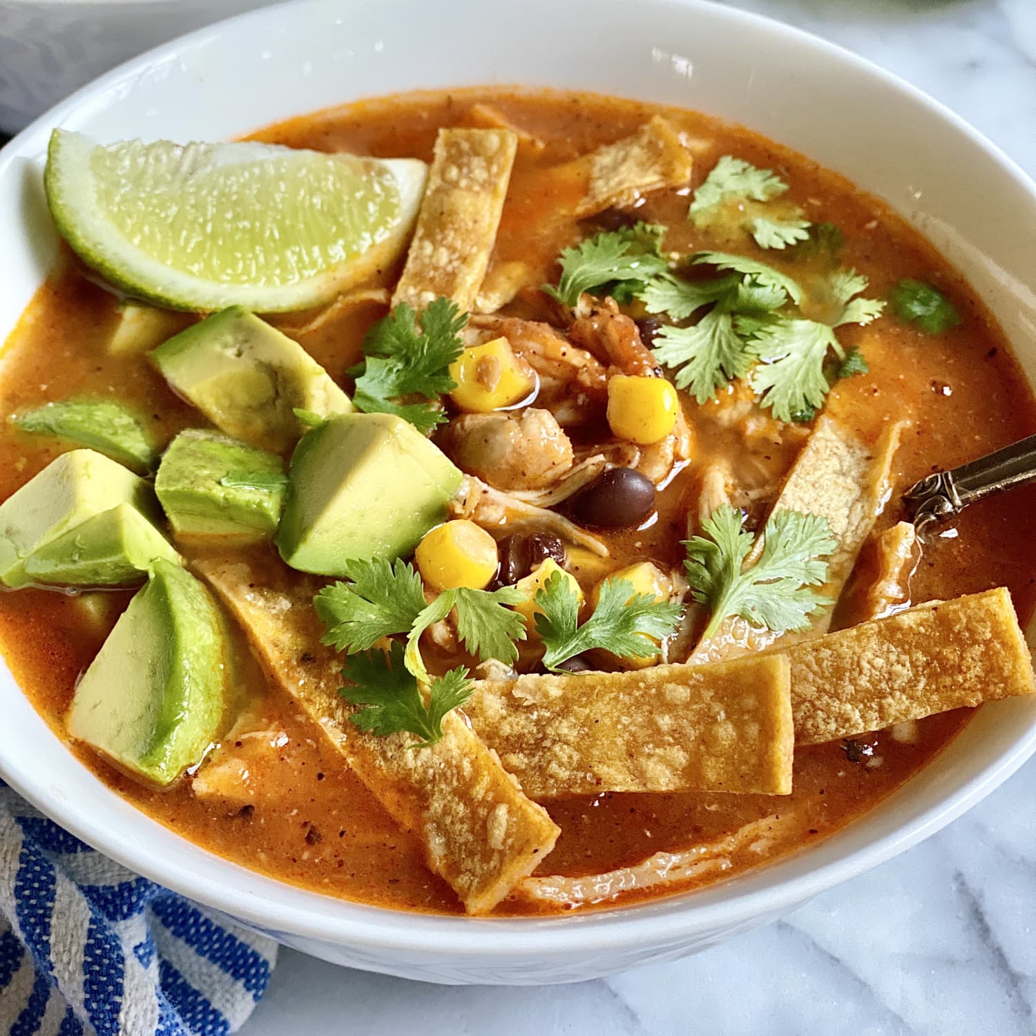 how long to cook chicken tortilla soup