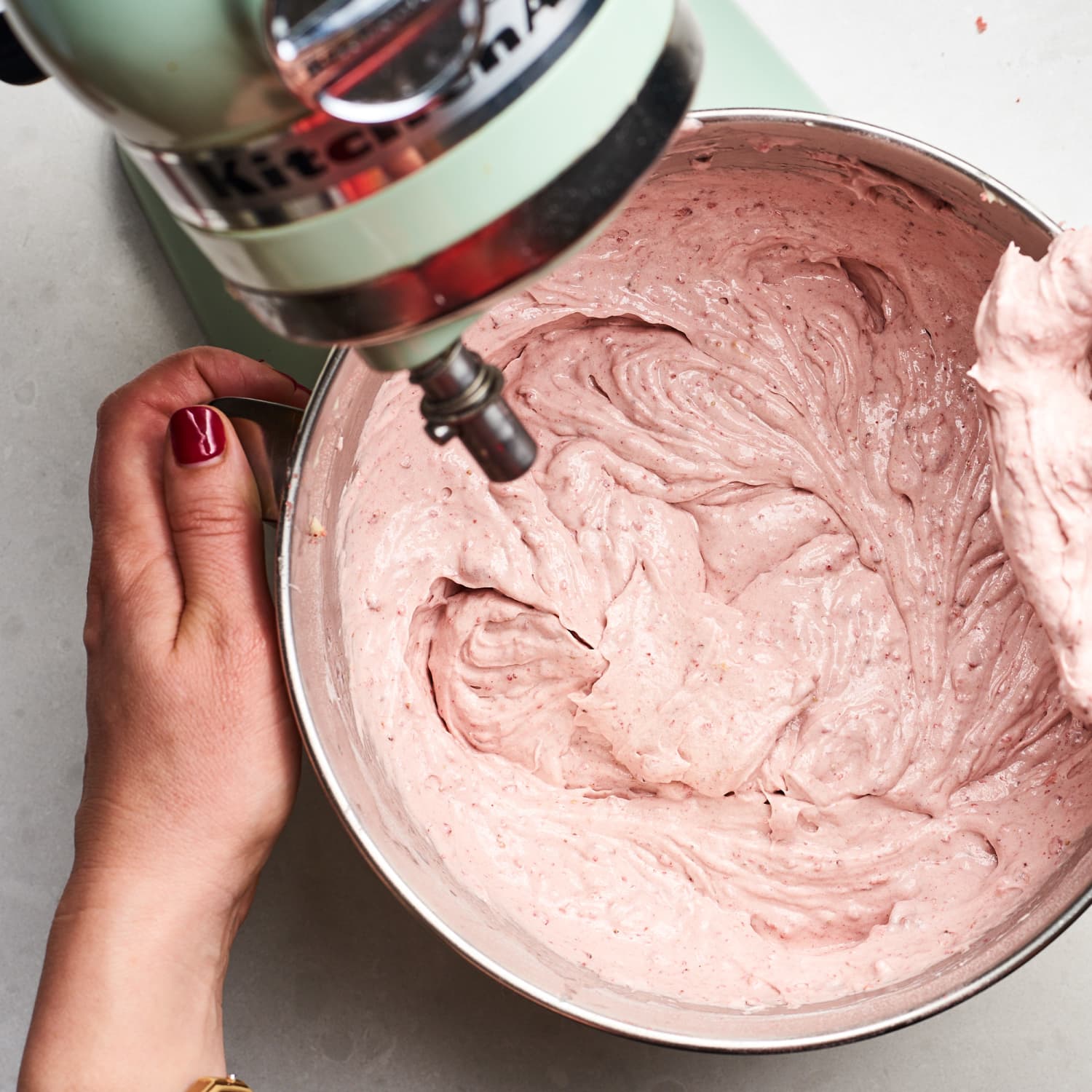 mixing cake batter too long