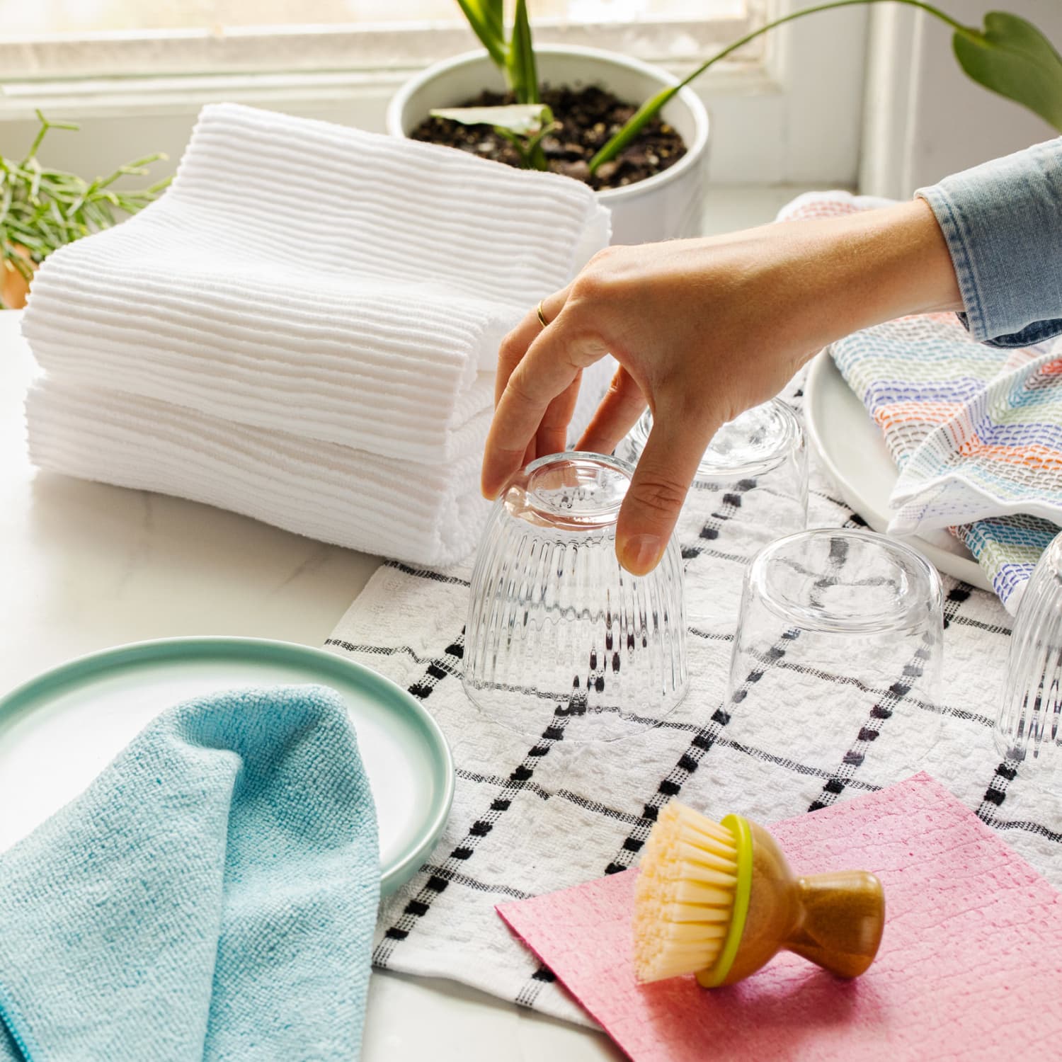 clean dishcloths
