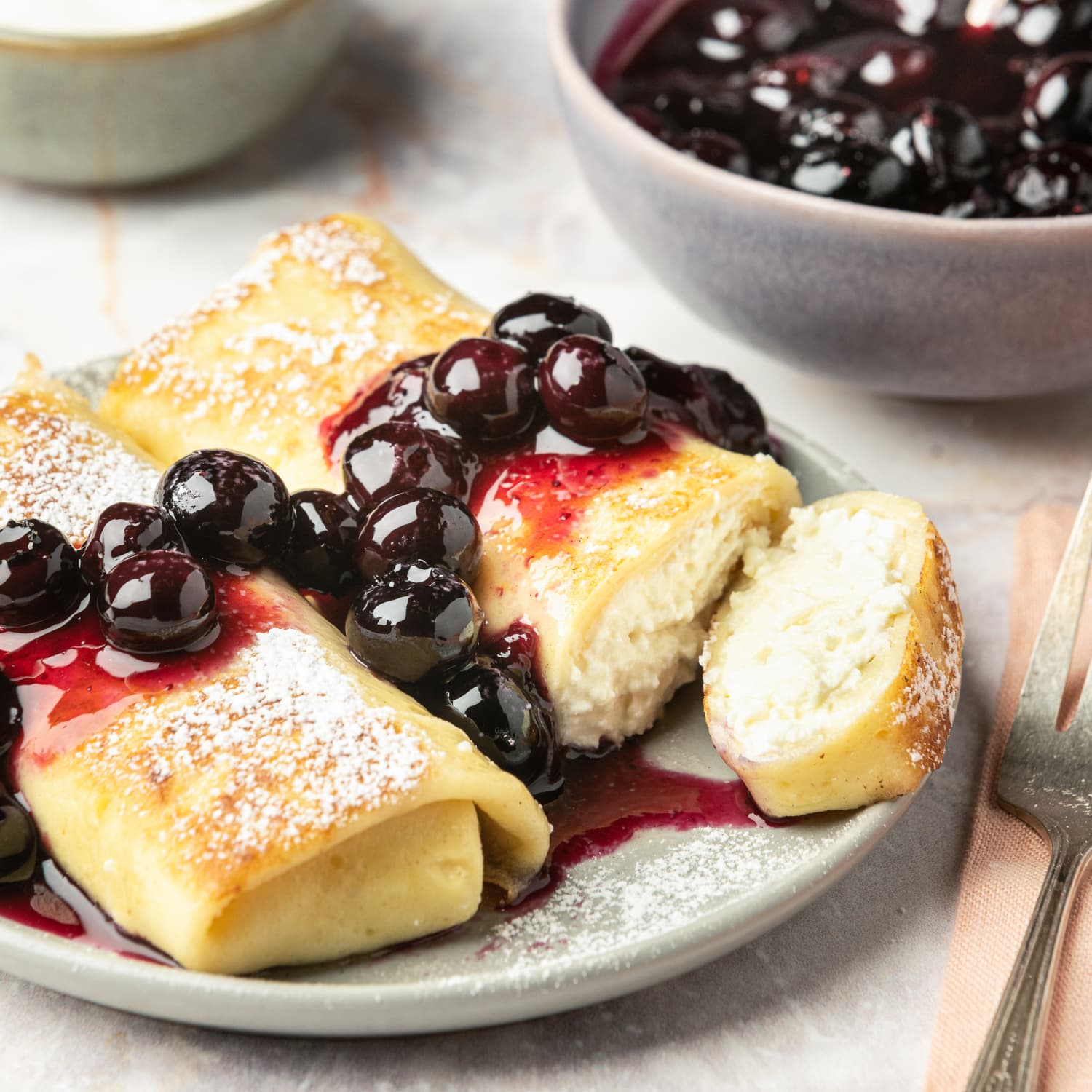 cheese blintzes