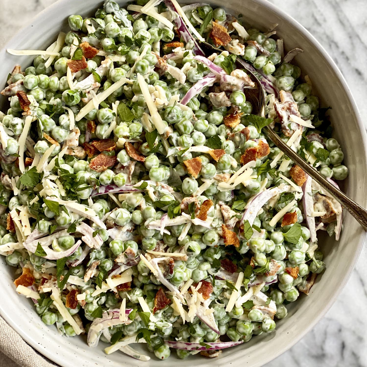 how do you make a pea salad