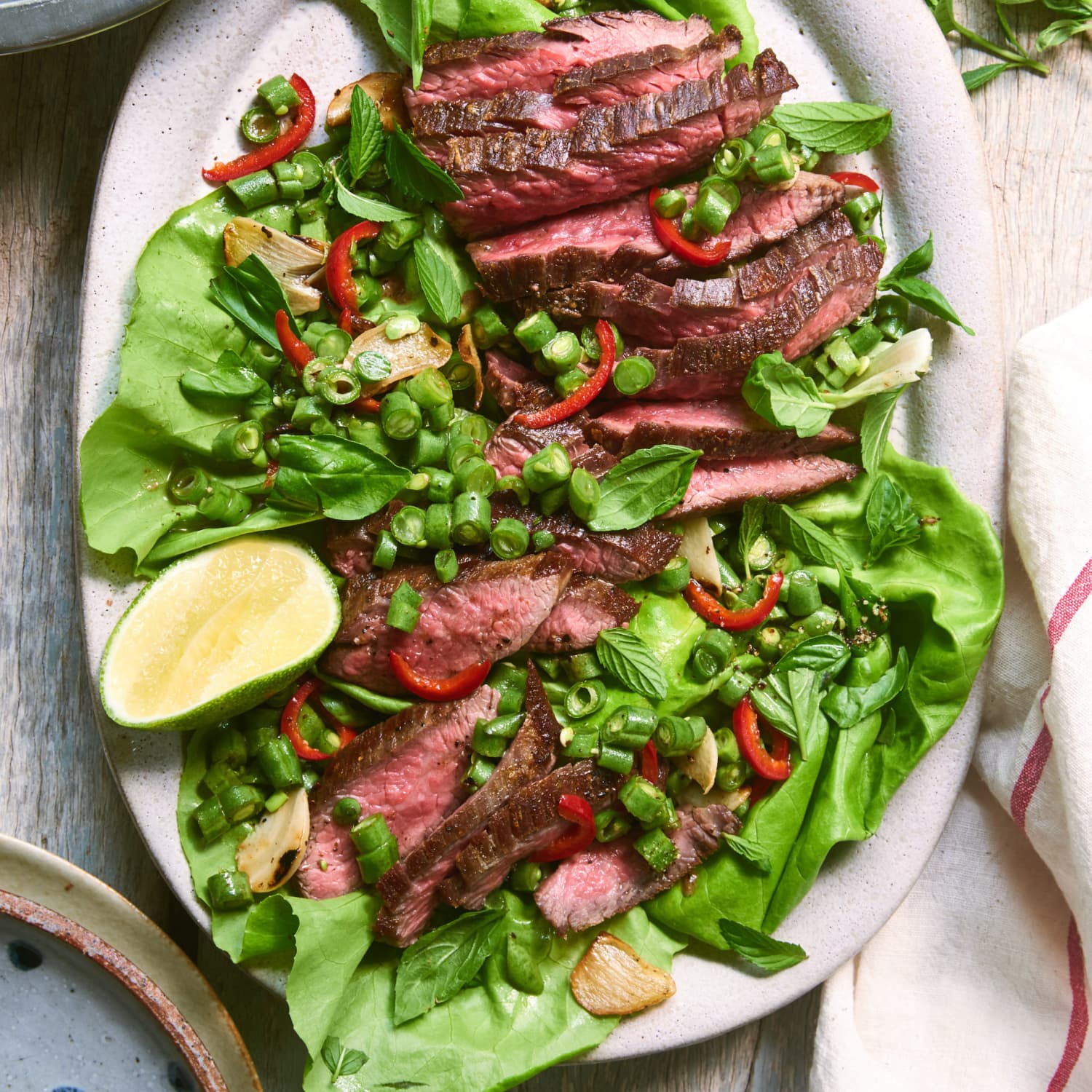 how to cook a steak for a salad