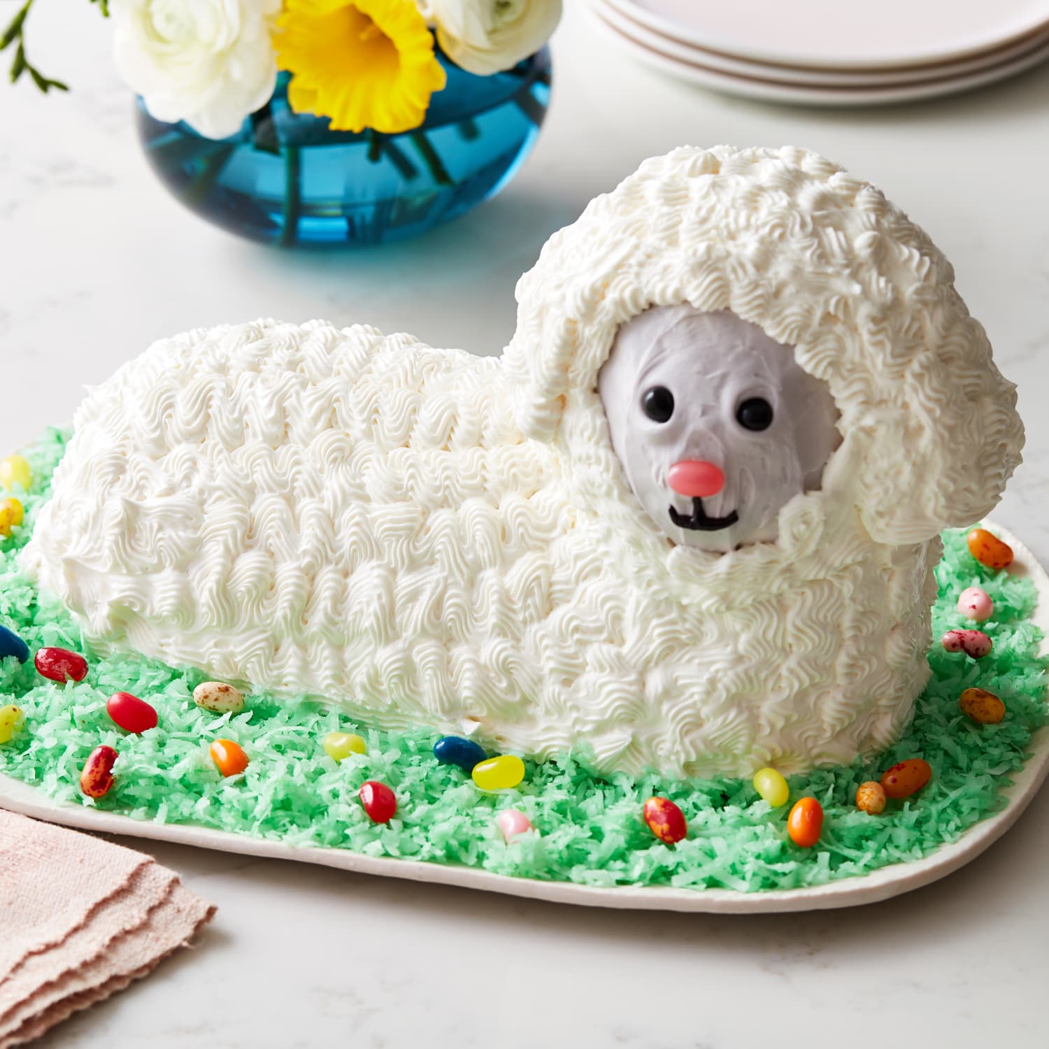lamb face cake