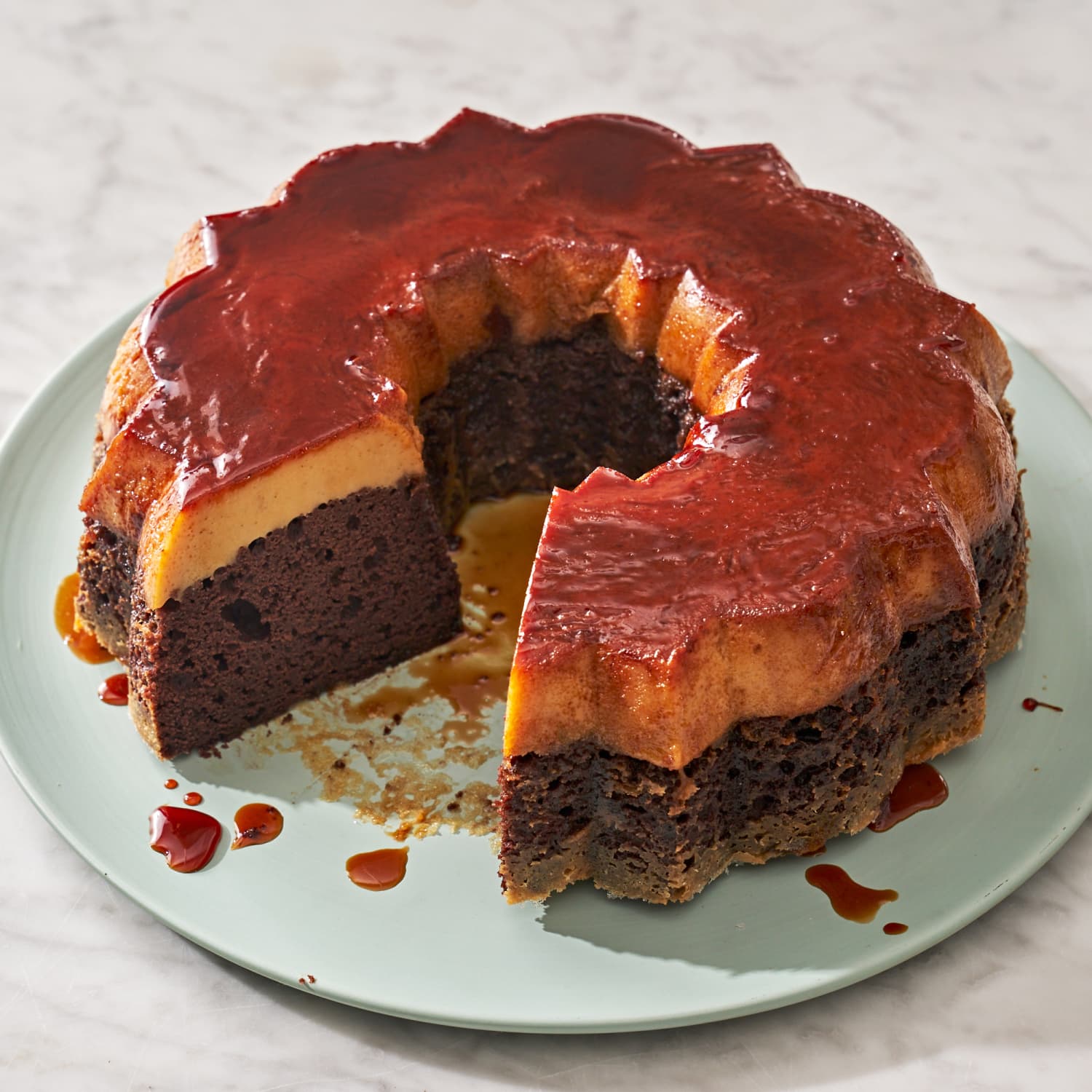 chocoflan cake