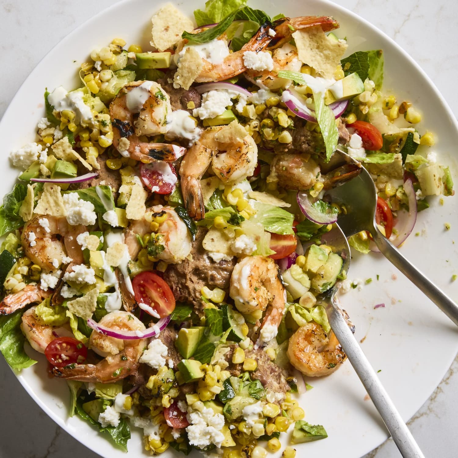 how to cook salad prawns