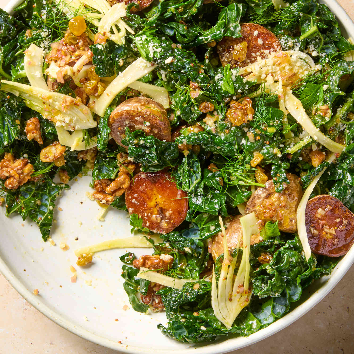 how to cook kale in salad