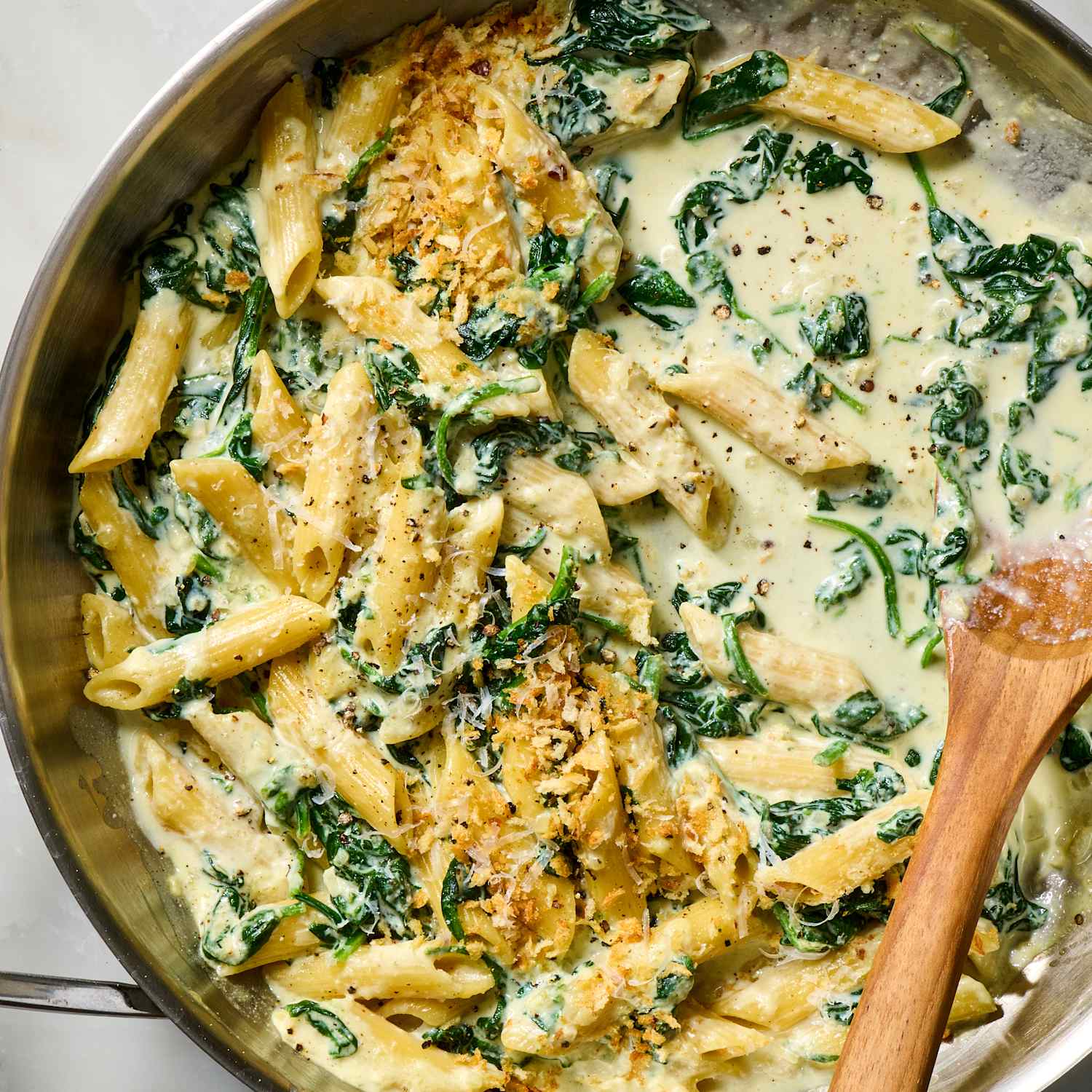 how to cook spinach pasta