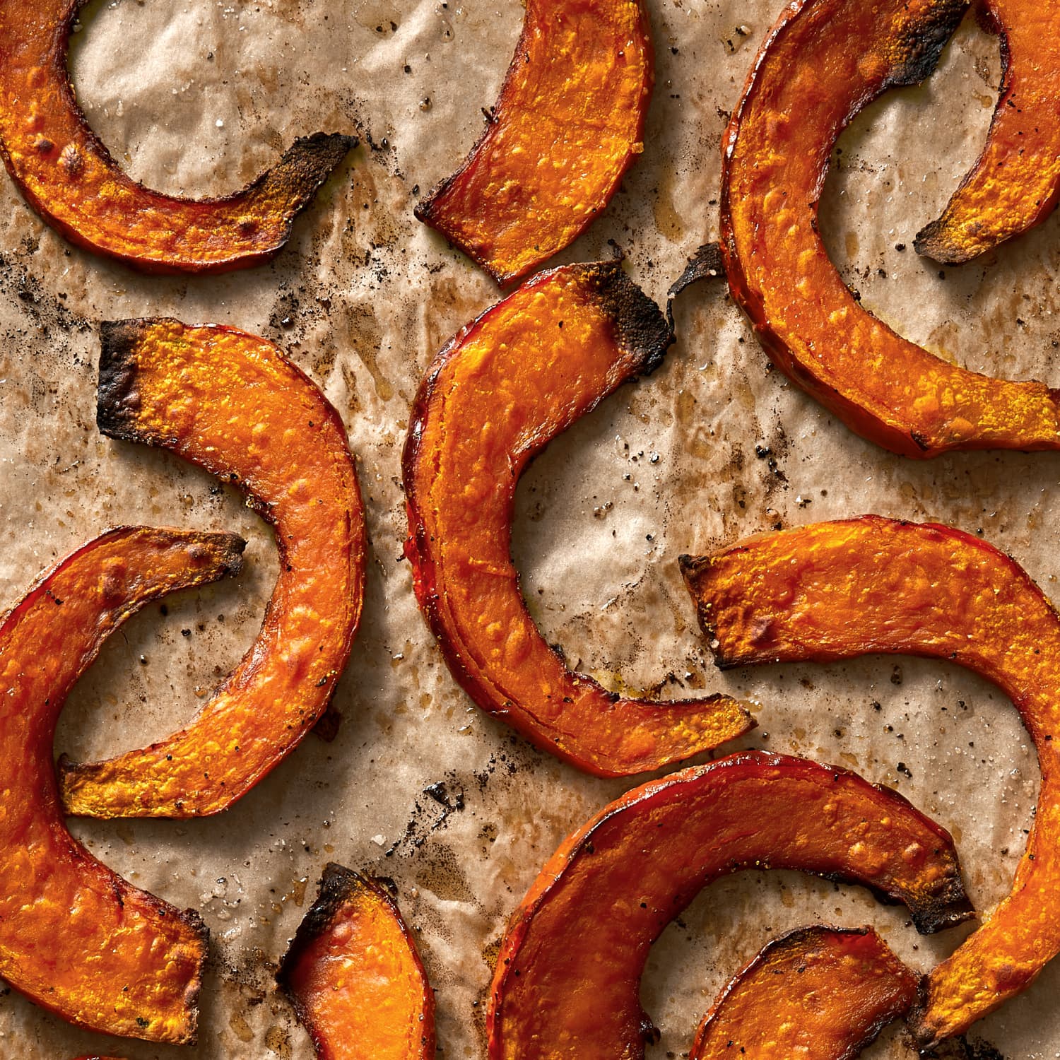 roasted kabocha squash cubes