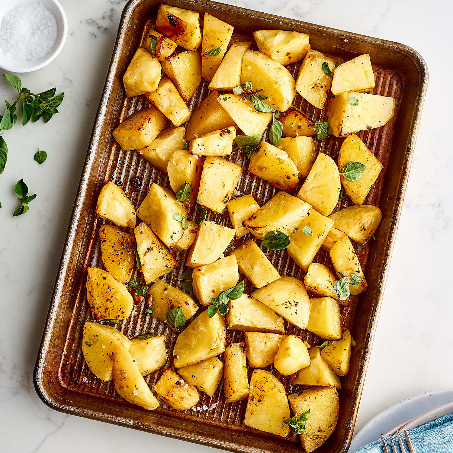 how to cook garlic butter potatoes