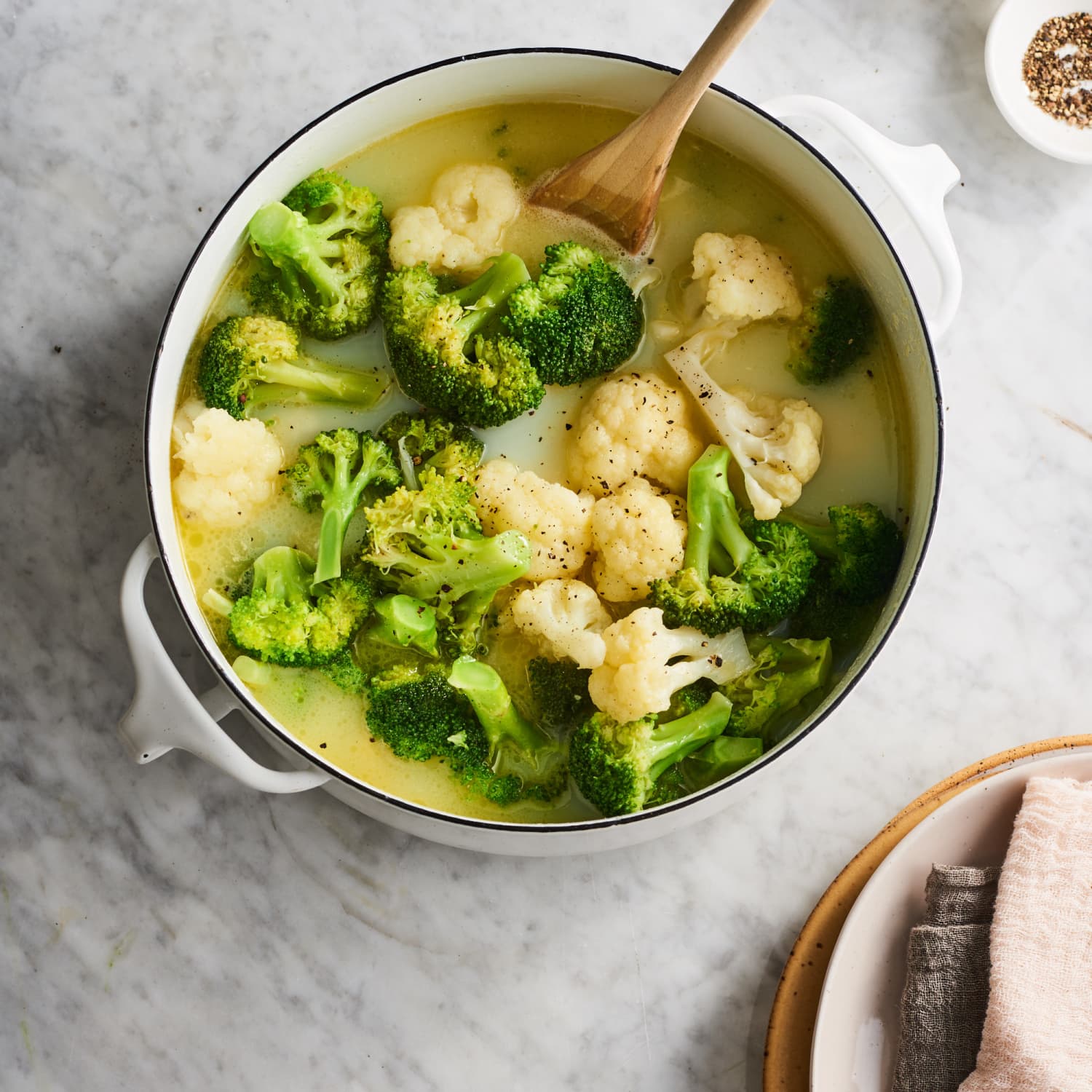 how to boil broccoli and cauliflower