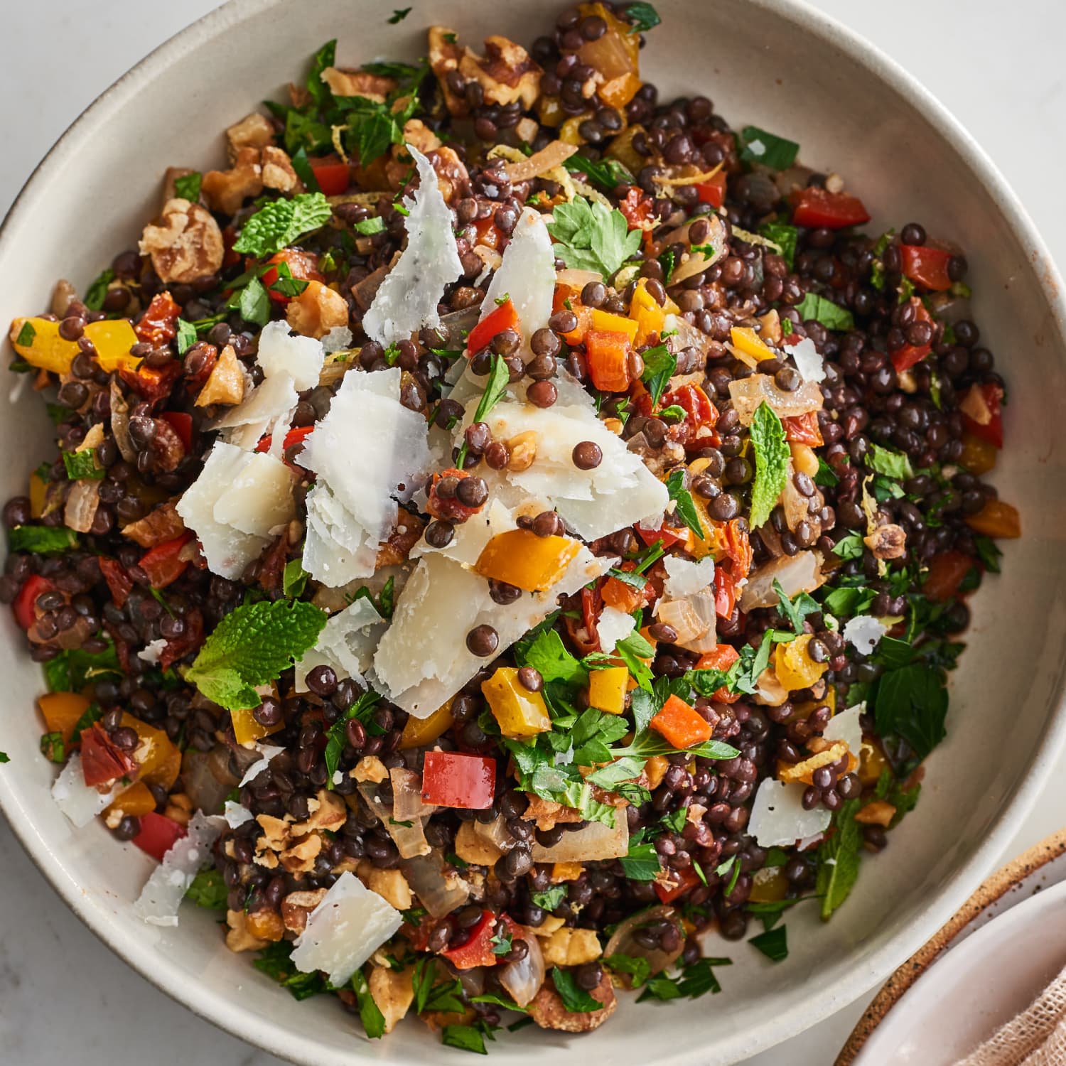 how to cook black lentils for a salad